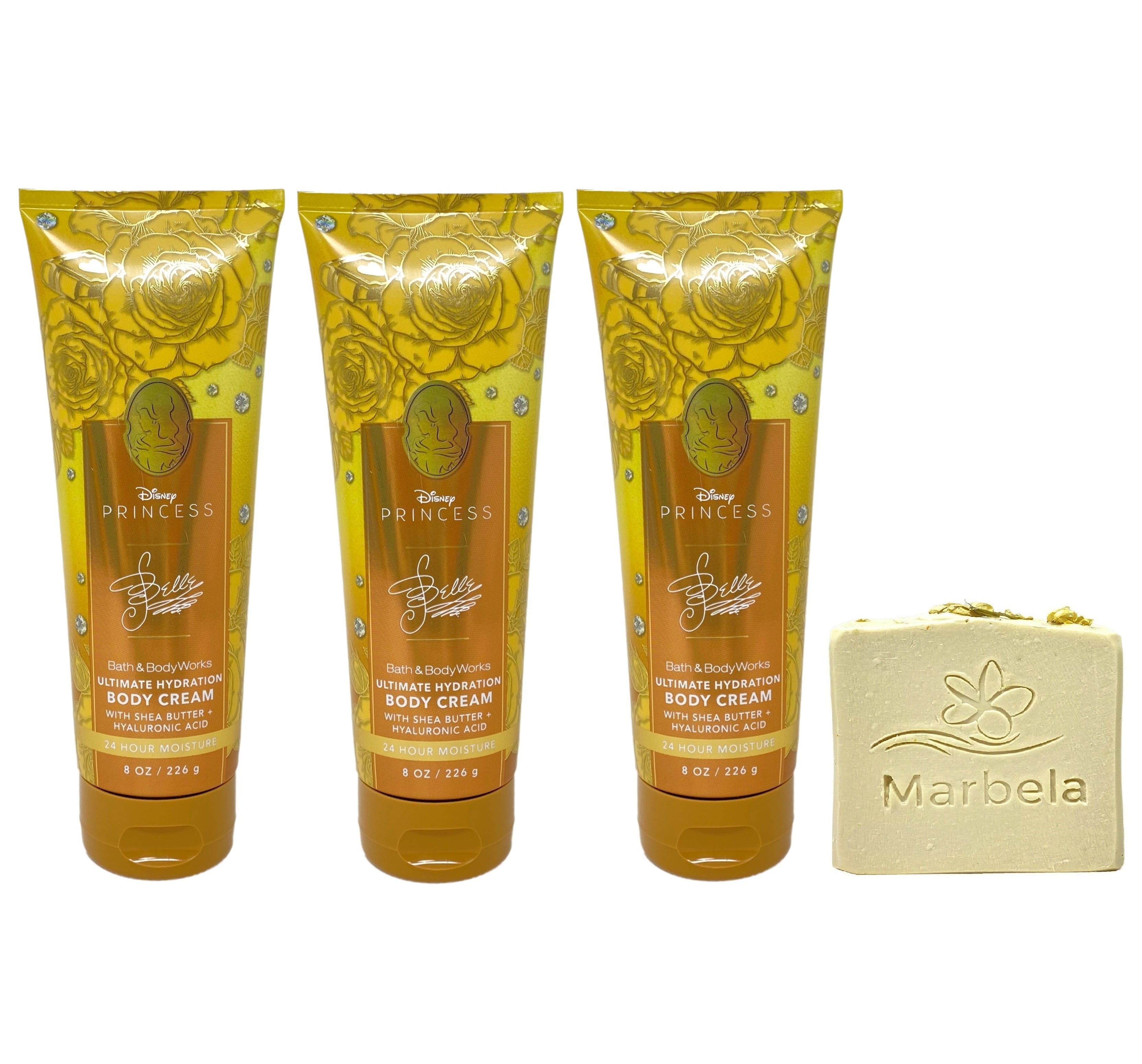 Bath & Body Works Limited Edition Princess Collection Belle 3 Pack Body ...