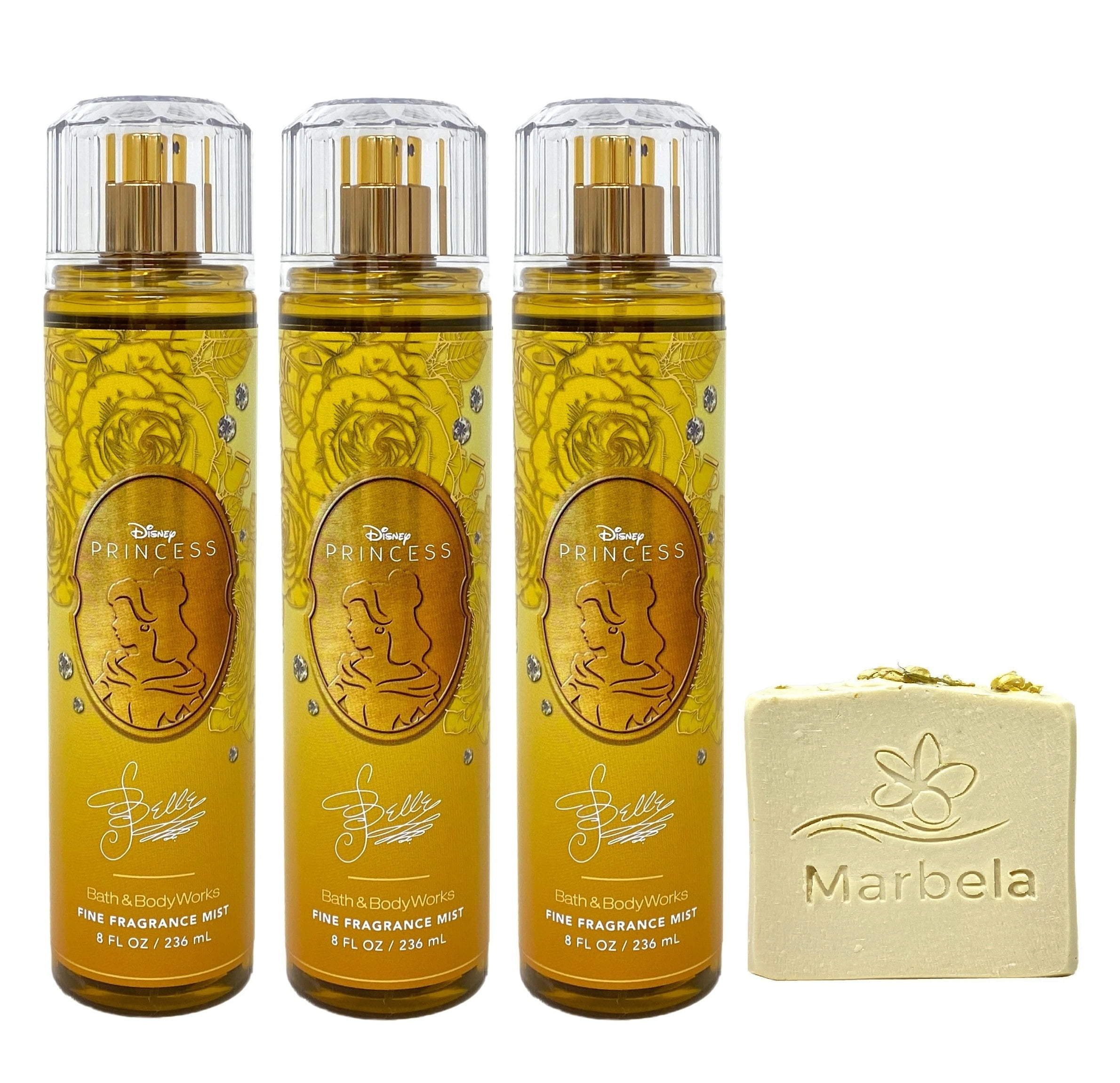 Bath & Body Works Limited Edition Princess Collection Belle 3 Pack ...