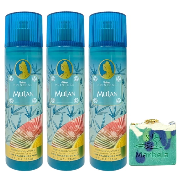 Bath & Body Works Limited Edition Princess Collection Mulan 3 Fine ...