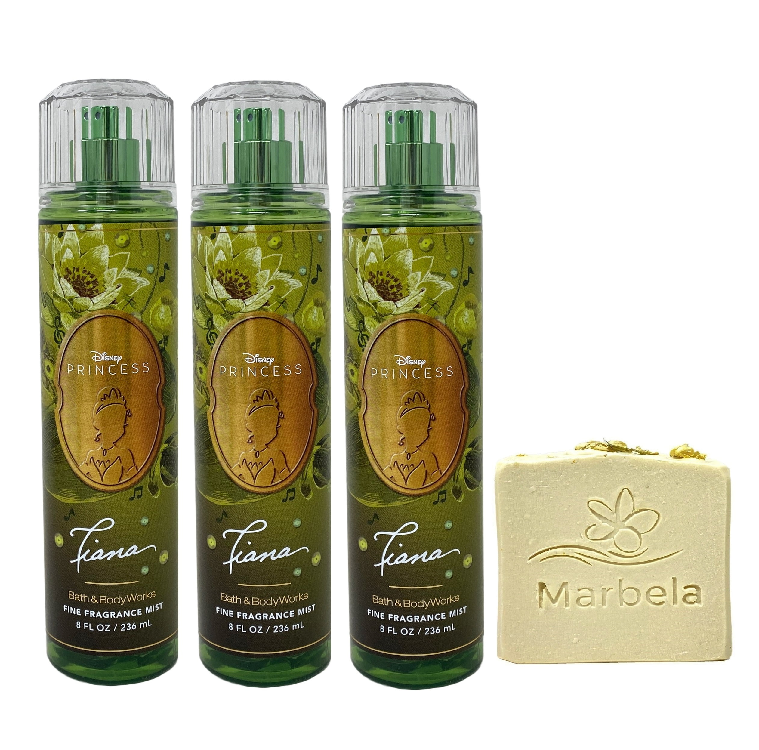 Bath & Body Works Limited Edition Princess Collection Tiana 3 Pack ...