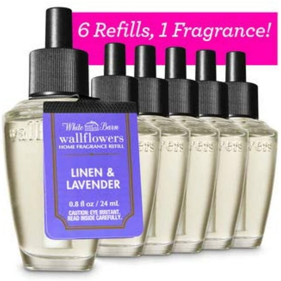 Bath & Body Works Linen & Lavender Wallflowers Refill - 6 Packs ...