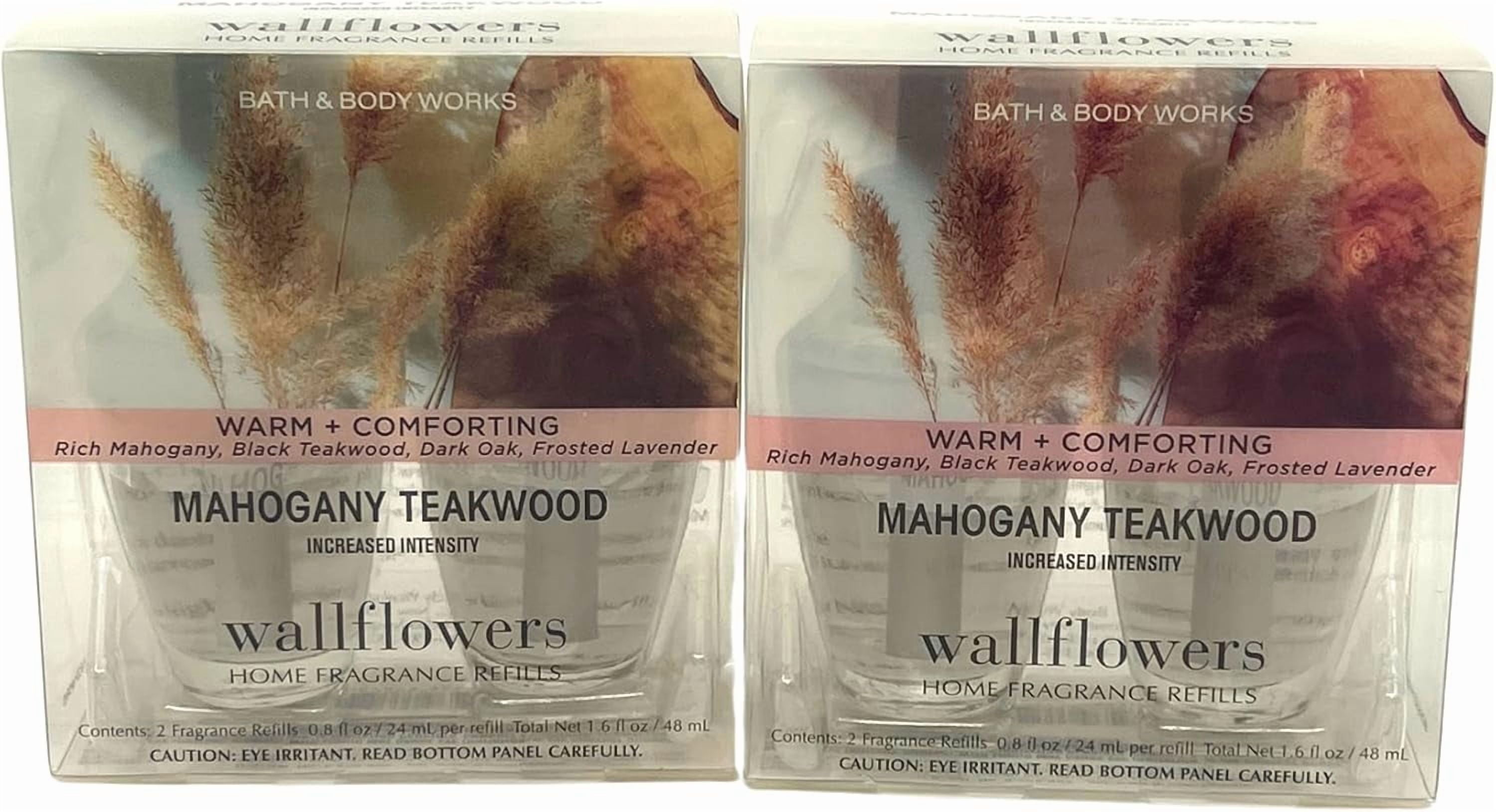 Bath & Body Works Mahogany Teakwood Wallflower Fragrance Refills 0.8oz ...
