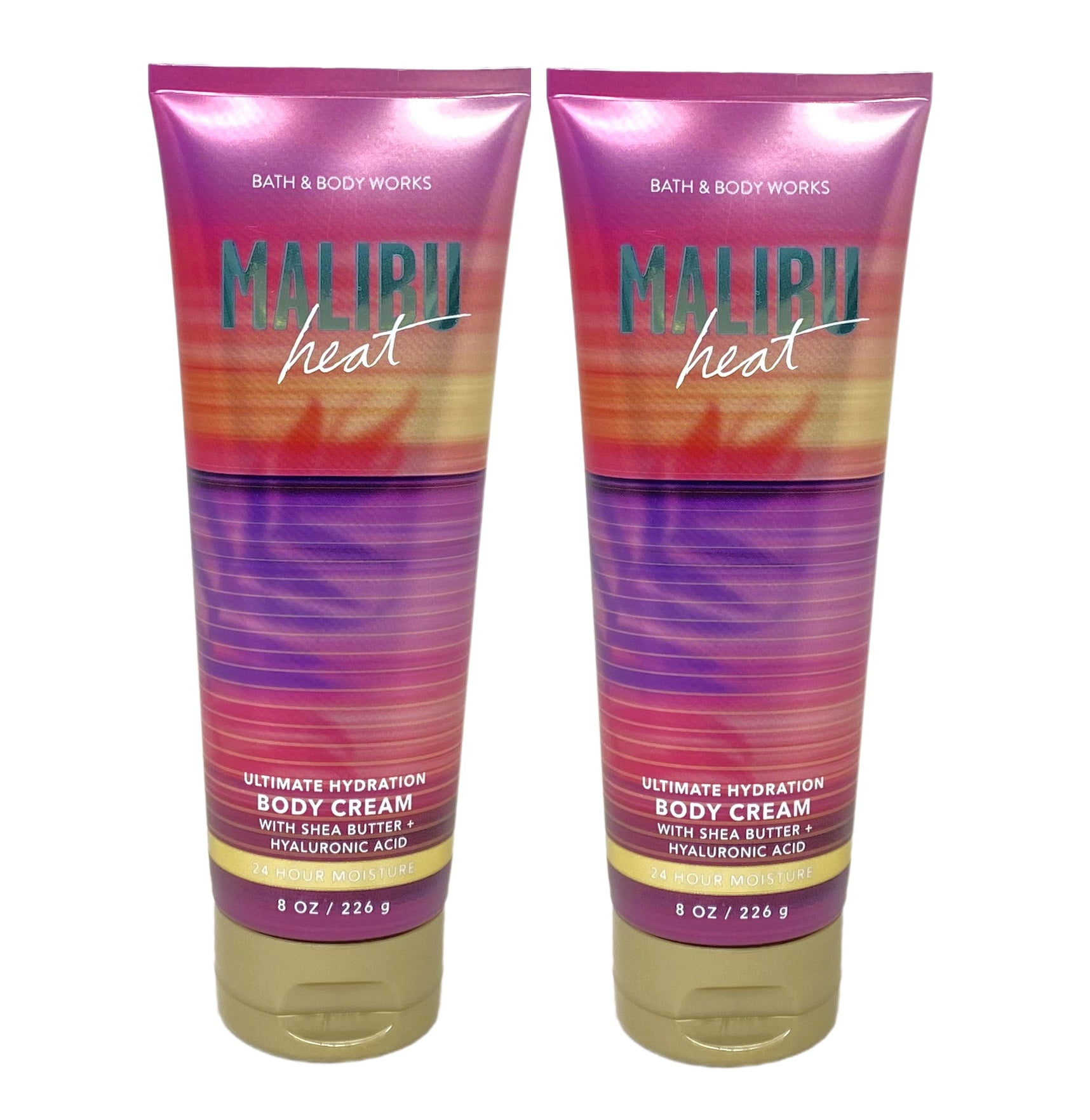 Bath & Body Works Malibu Heat 2 Pack Ultimate Hydration Body Cream Set ...