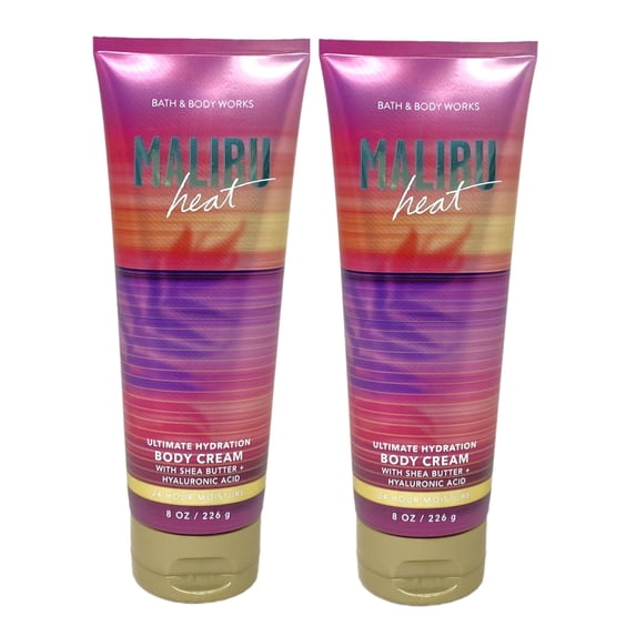 Bath & Body Works Malibu Heat 2 Pack Ultimate Hydration Body Cream Set ...