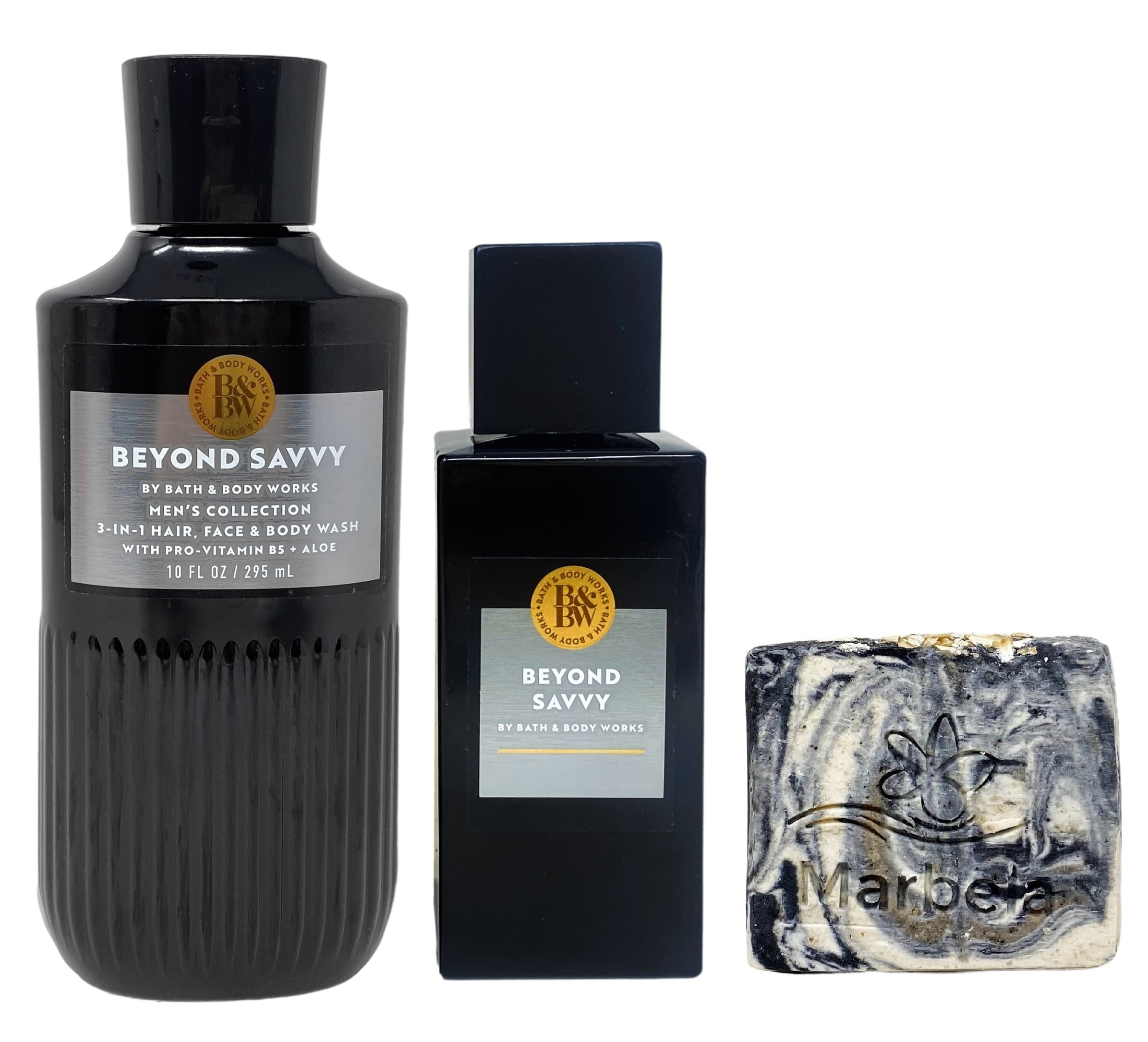 Bath & Body Works Men's Collection Beyond Savvy Cologne and 3-in-1 Hair ...