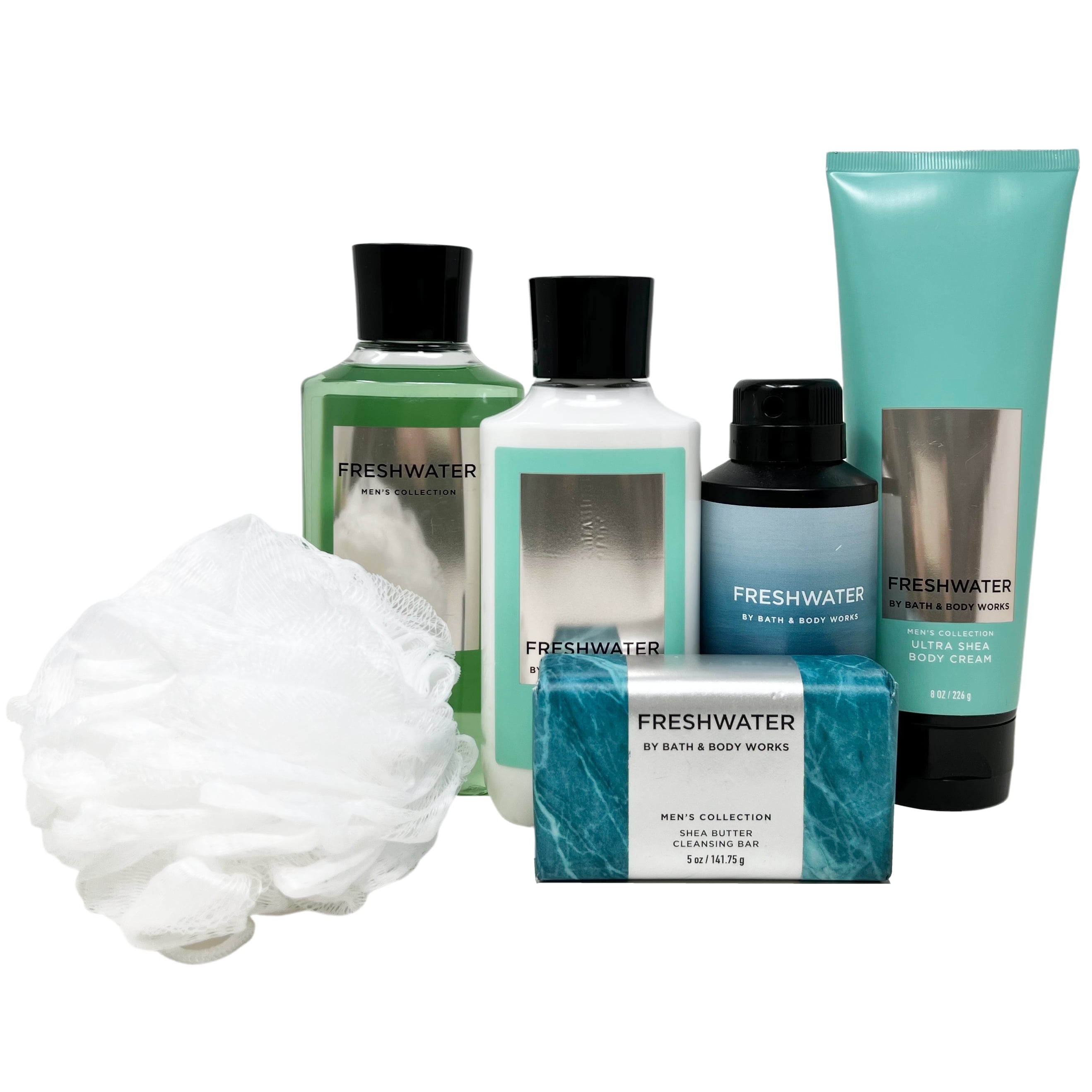 Bath And Body Works Mens Collection Freshwater Deluxe T Bundle