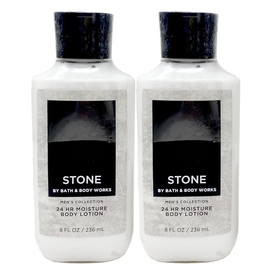 Bath & Body Works Men's Collection STONE - 2 pack of Body Lotion ...