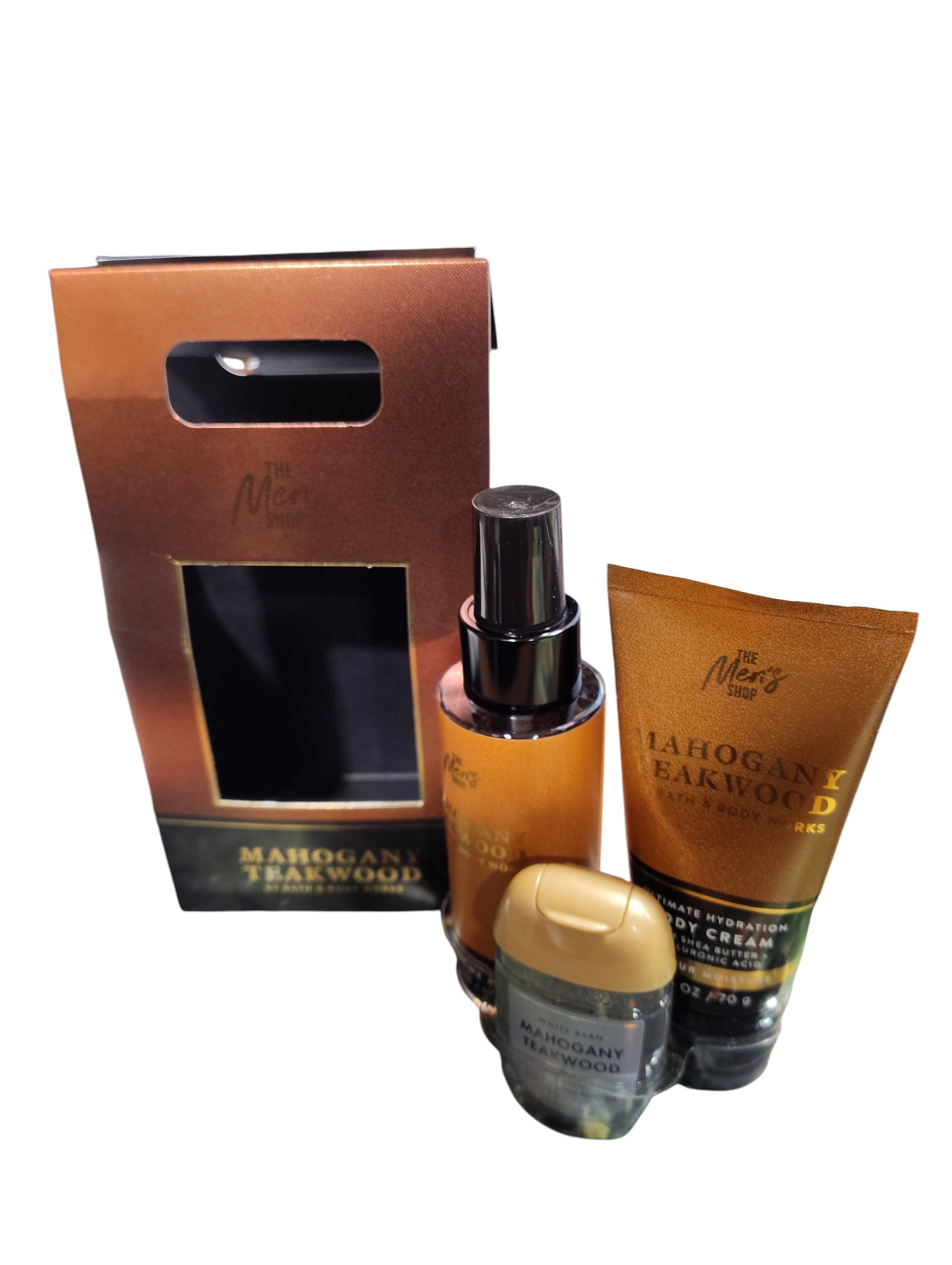 Bath & Body Works Mens Mahogany Teakwood Mini 3 Piece Gift Set Cologne ...