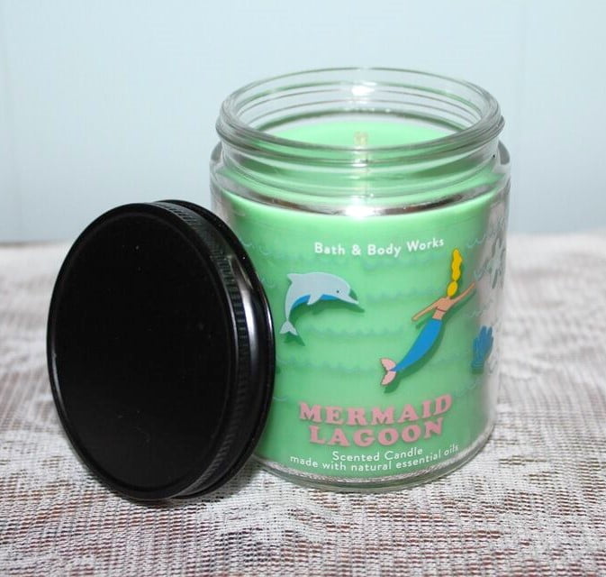 Bath & Body Works Mermaid Lagoon One Wick Candle - Walmart.com
