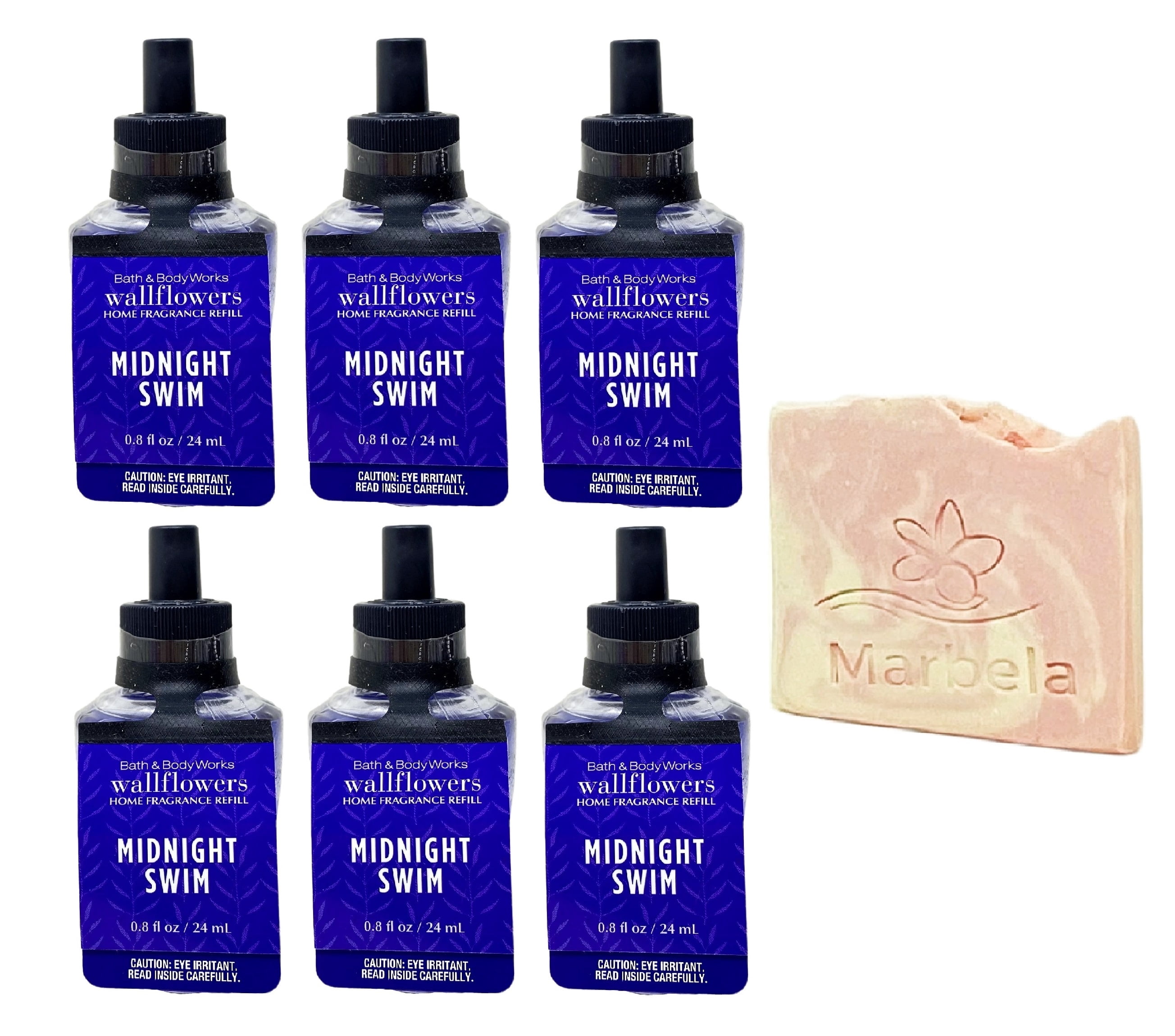 Bath & Body Works Midnight Swim 6 Pack Wallflowers Fragrance Refills ...