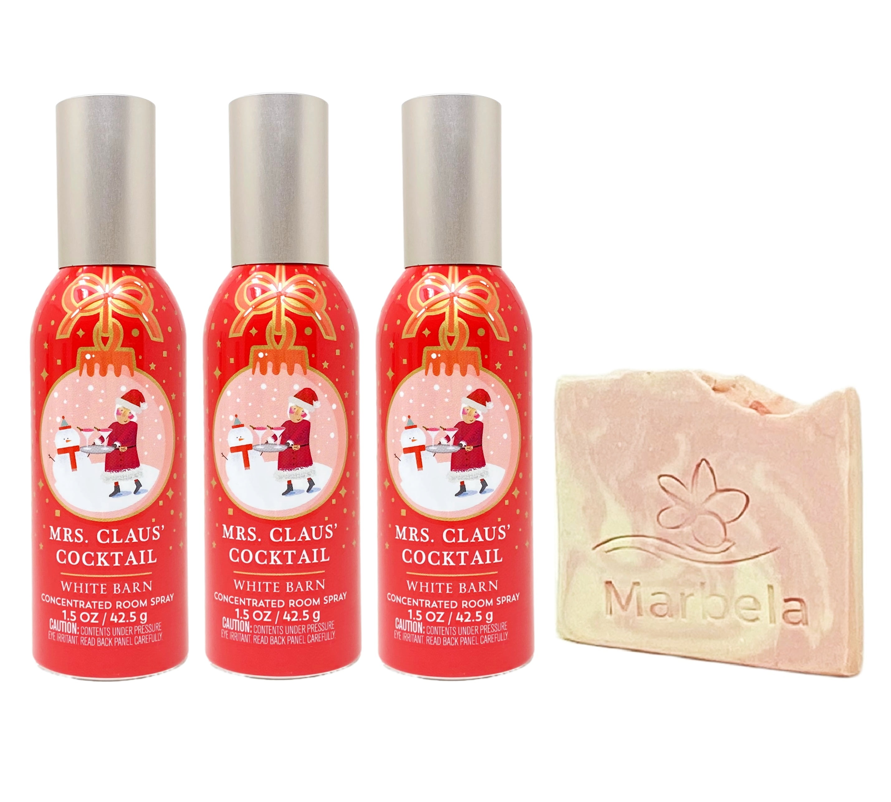 Bath & Body Works Mrs. Claus' Cocktail Concentrated Room Spray 3 Pack ...