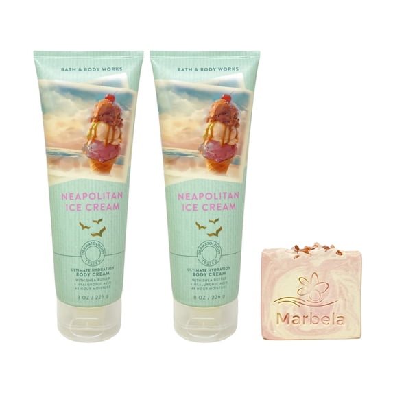 Bath & Body Works Neapolitan Ice Cream - 2 Ultimate Hydration Body ...