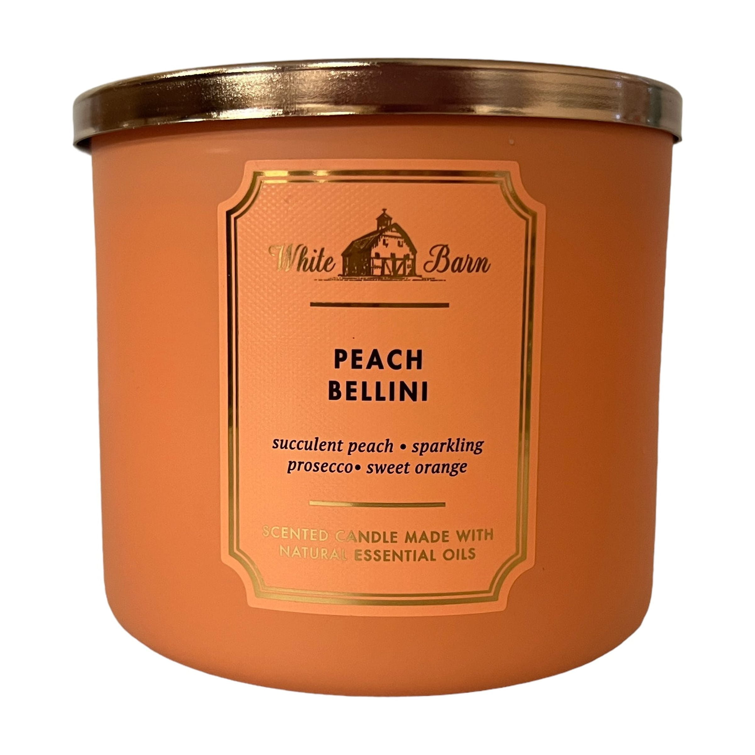 Bath & Body Works Peach Bellini Scented 3 Wick Candle 14.5 oz - Walmart.com