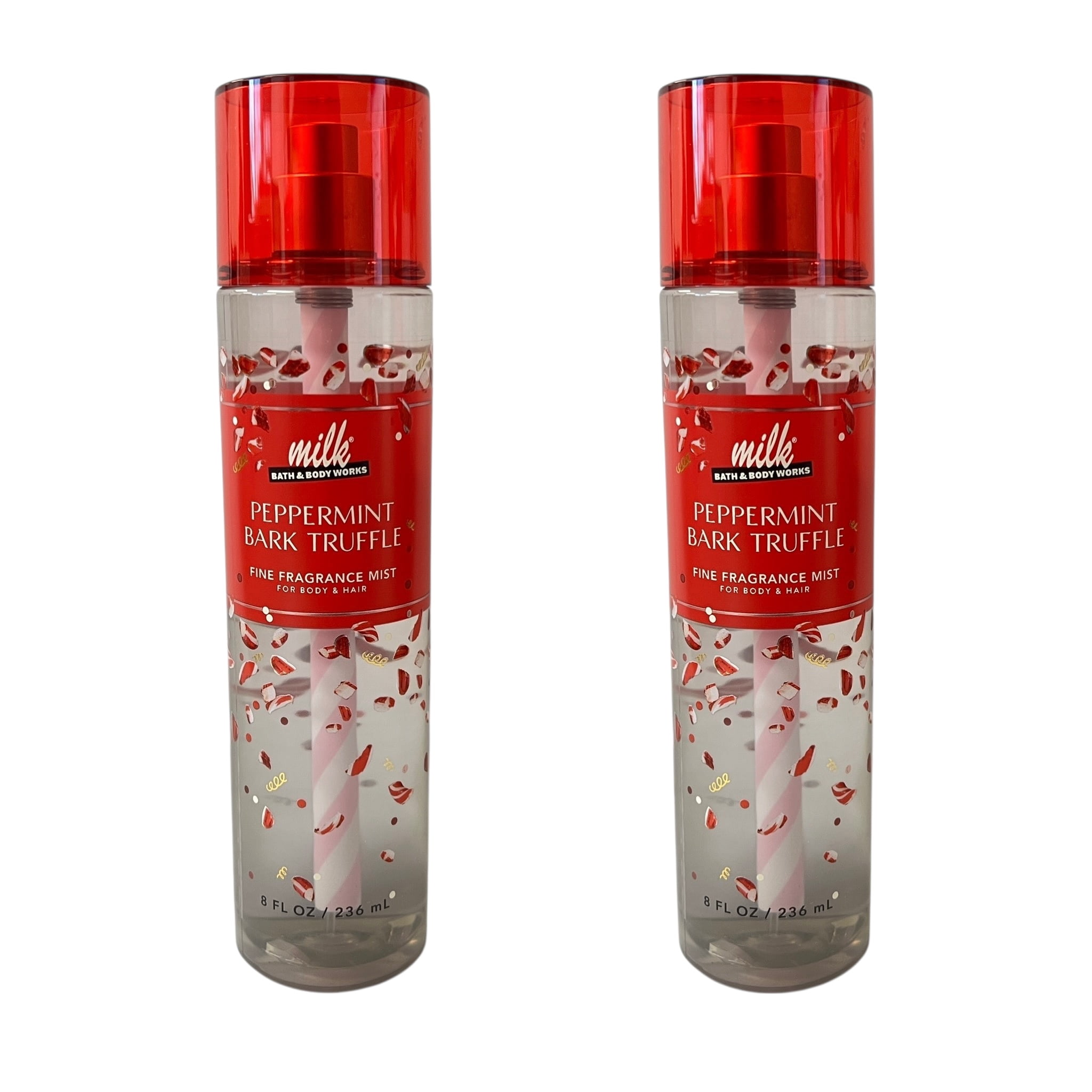 Bath & Body Works Peppermint Bark Truffle Mist 8 fl oz 2 Pack - Walmart.com