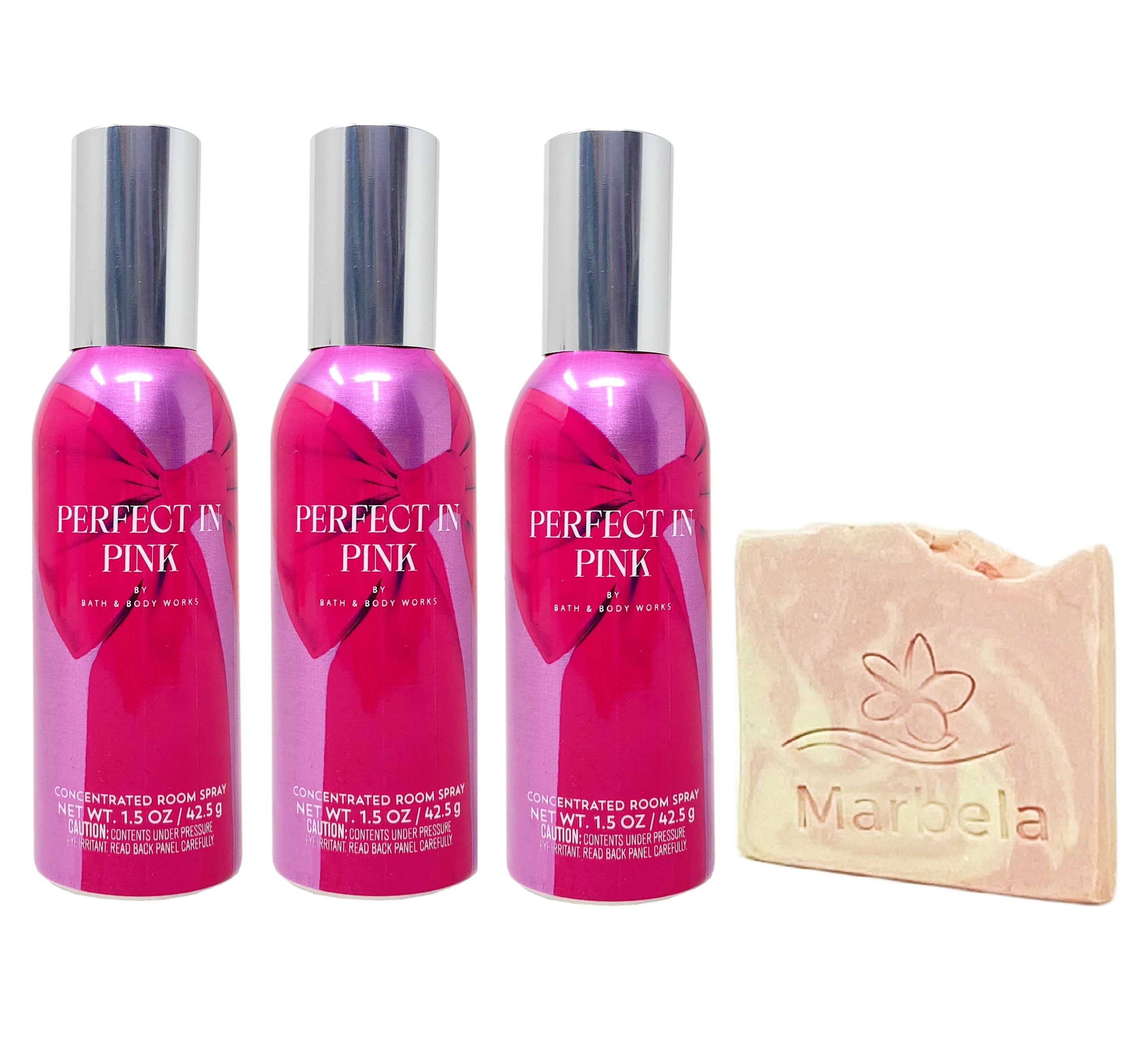 Bath & Body Works Perfect in Pink Concentrated Room Spray 3 Pack with a ...