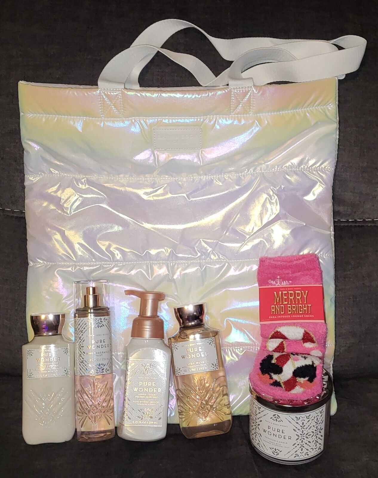 Bath & Body Works Perfumed Pure Wonder 7 Piece Gift Set for Women ...