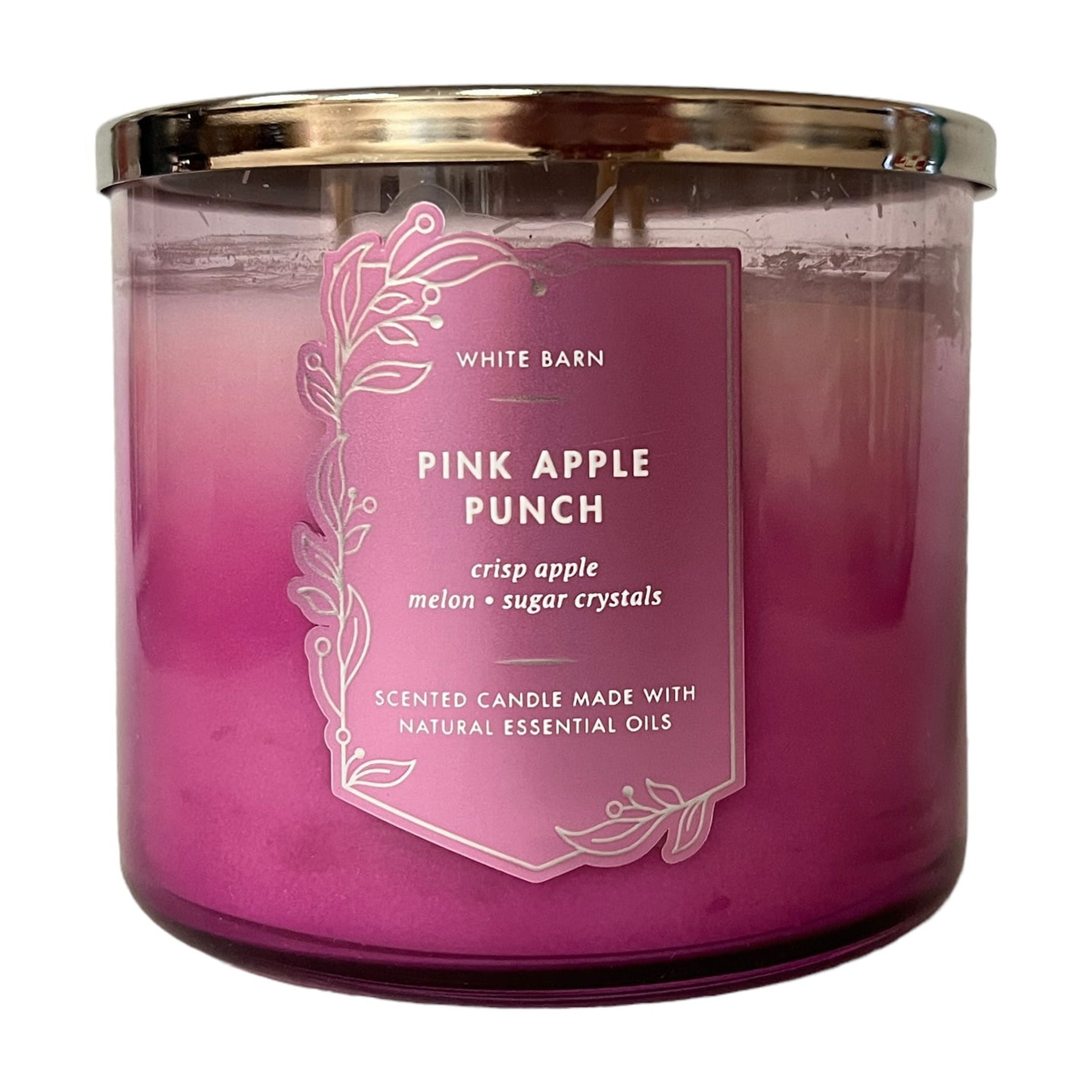 Bath & Body Works Pink Apple Punch Scented 3 Wick Candle 14.5 oz ...