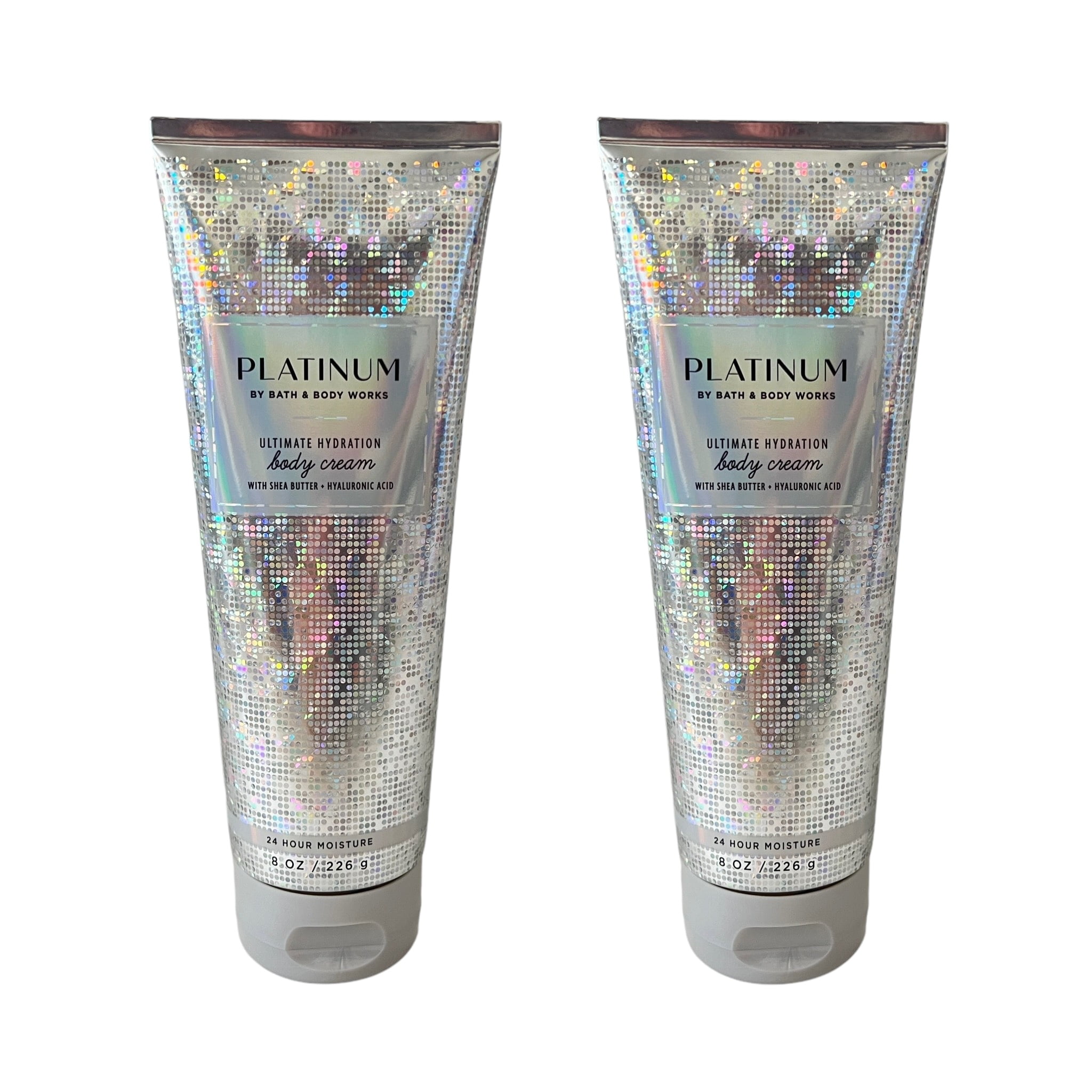 Bath & Body Works Platinum Ultimate Hydration Body Cream 8 oz 2 Pack ...