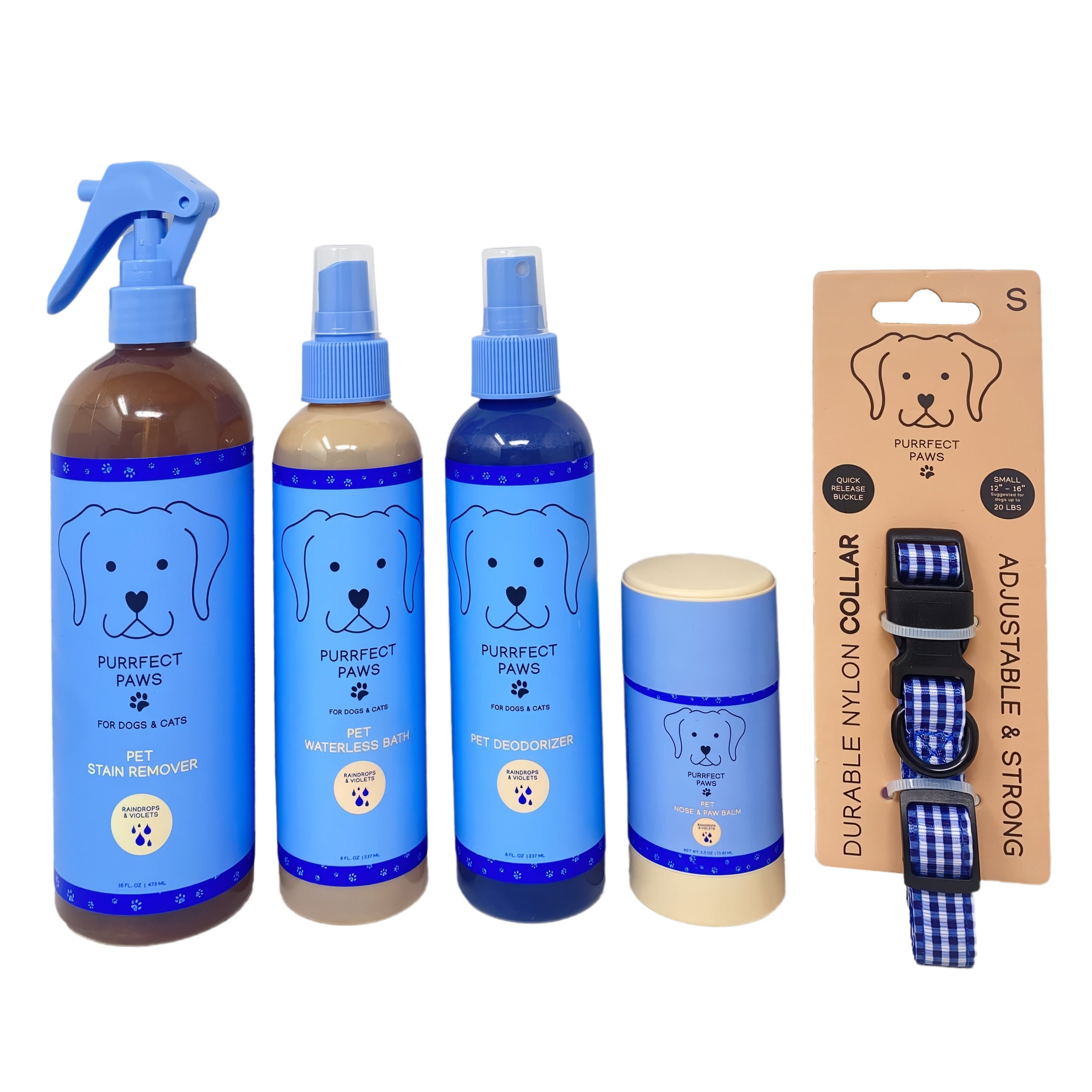 Bath & Body Works Purrfect Paws Raindrops & Violets Pet Care 5 Piece ...