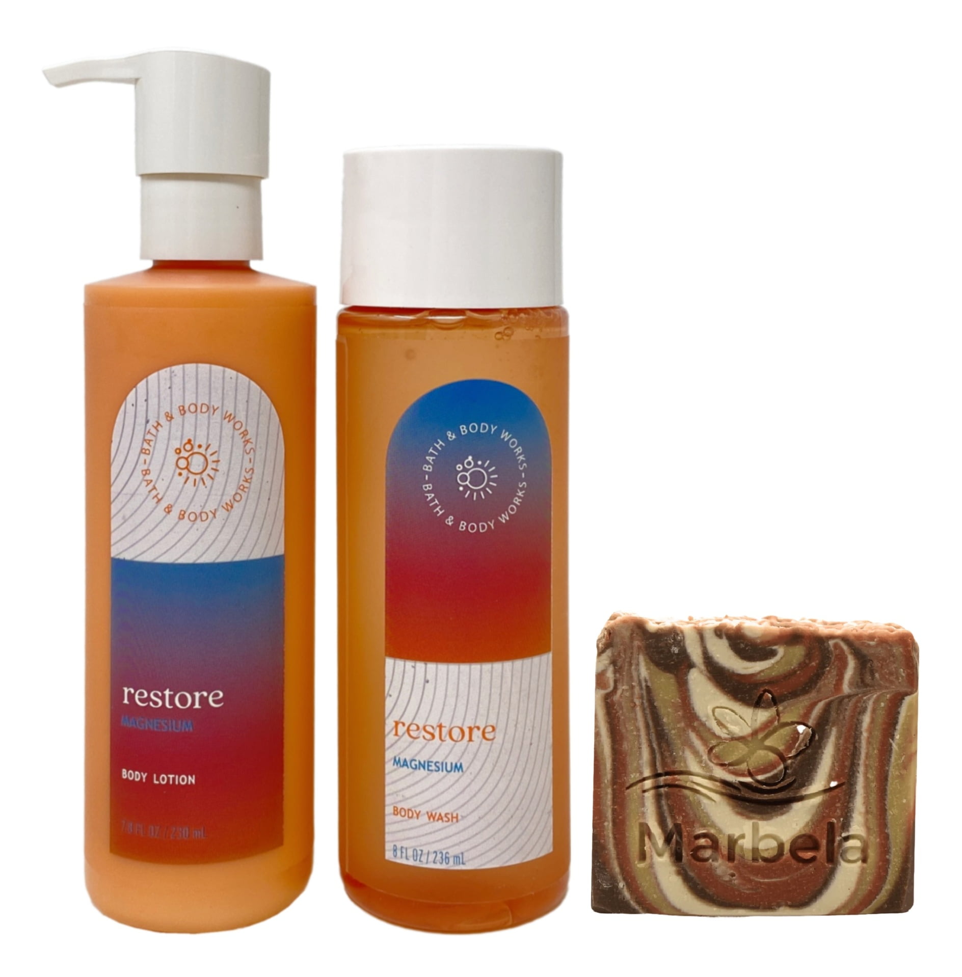 Bath & Body Works Restore With Magnesium Body Lotion and Body Wash Duo ...