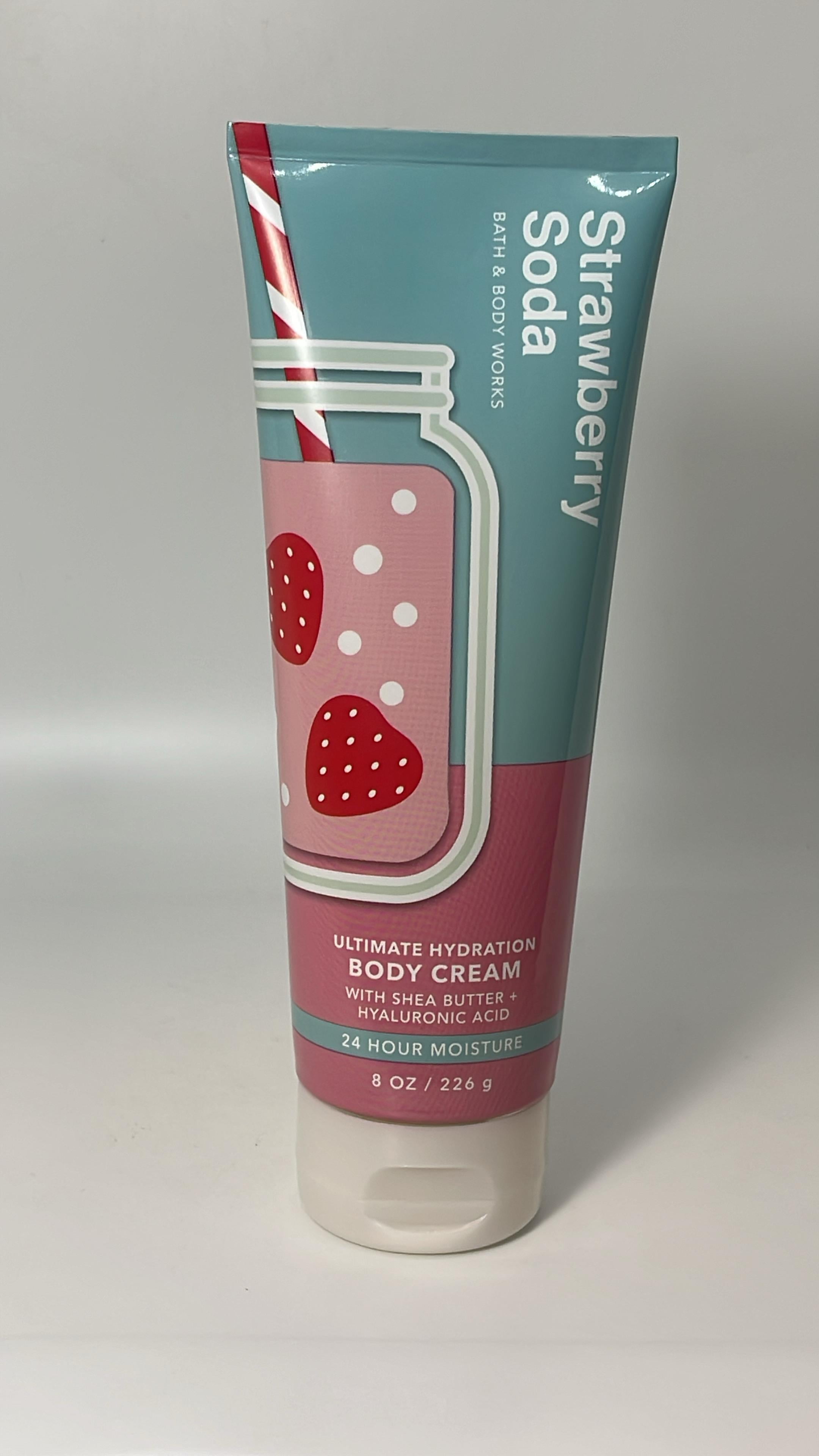 Bath & Body Works STRAWBERRY SODA Ultimate Hydration Body Cream 8oz ...