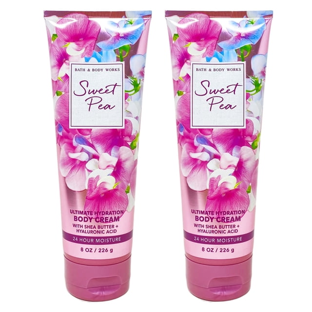 Bath & Body Works SWEET PEA 2 Pack Ultimate Hydration Body Cream Set ...