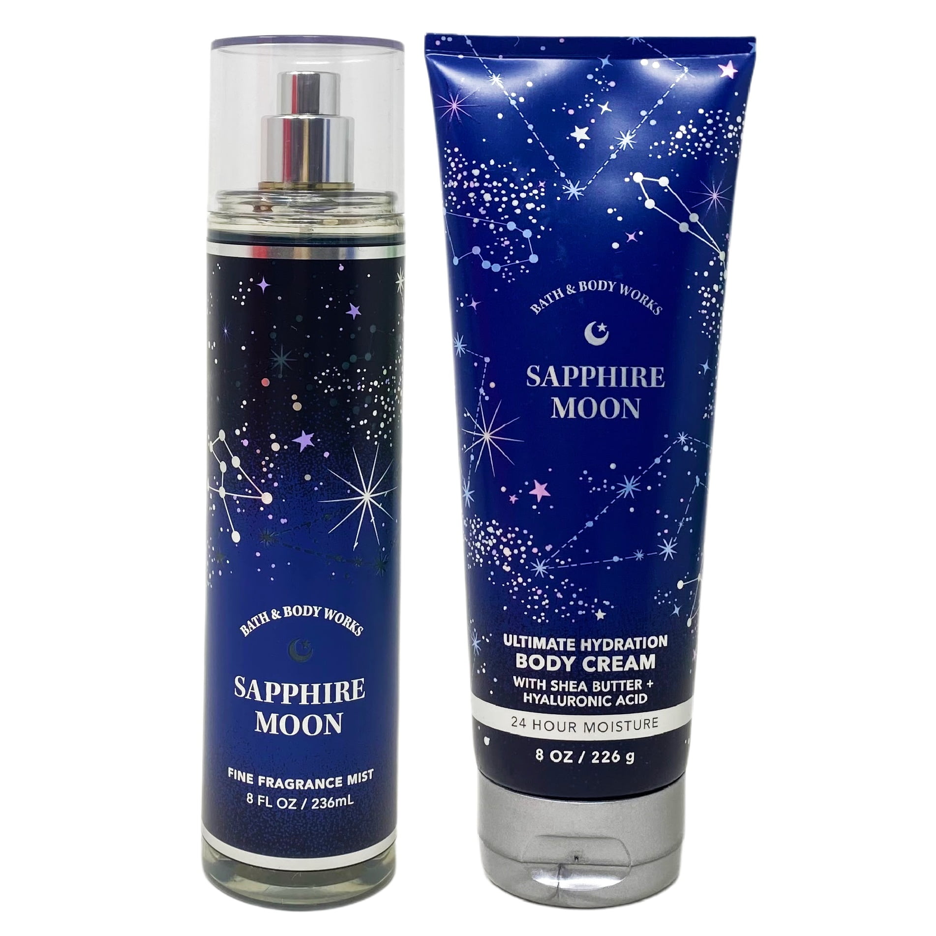 Bath & Body Works Sapphire Moon Duo Bundle - Body Cream and Fragrance ...