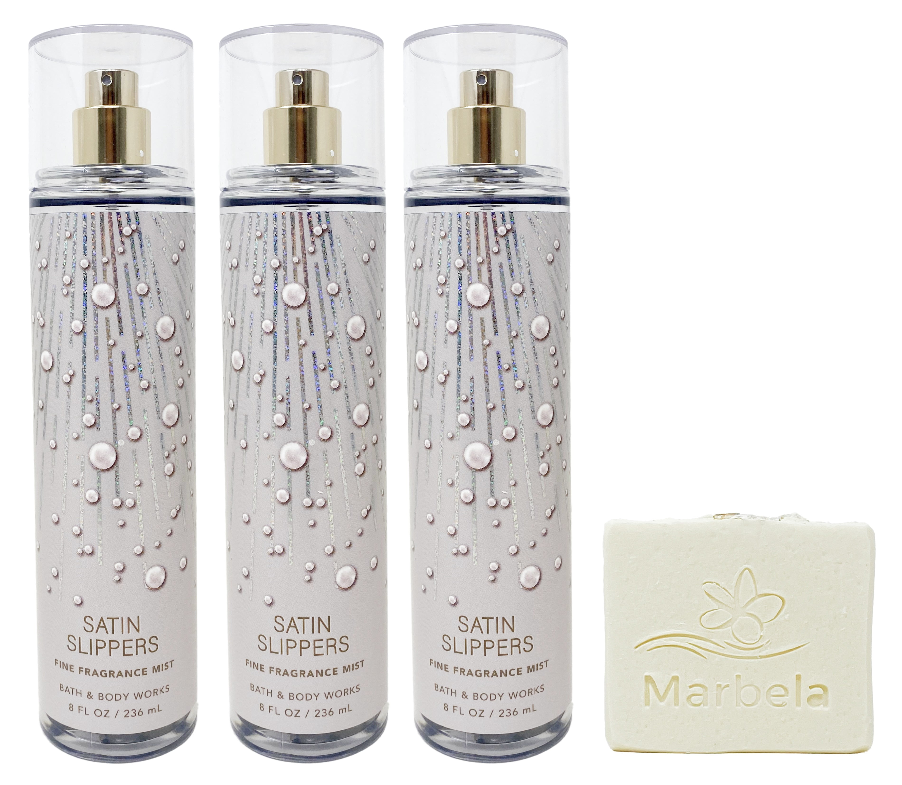 Bath & Body Works Satin Slippers - Pack of Three - Fine Fragrance Mist ...
