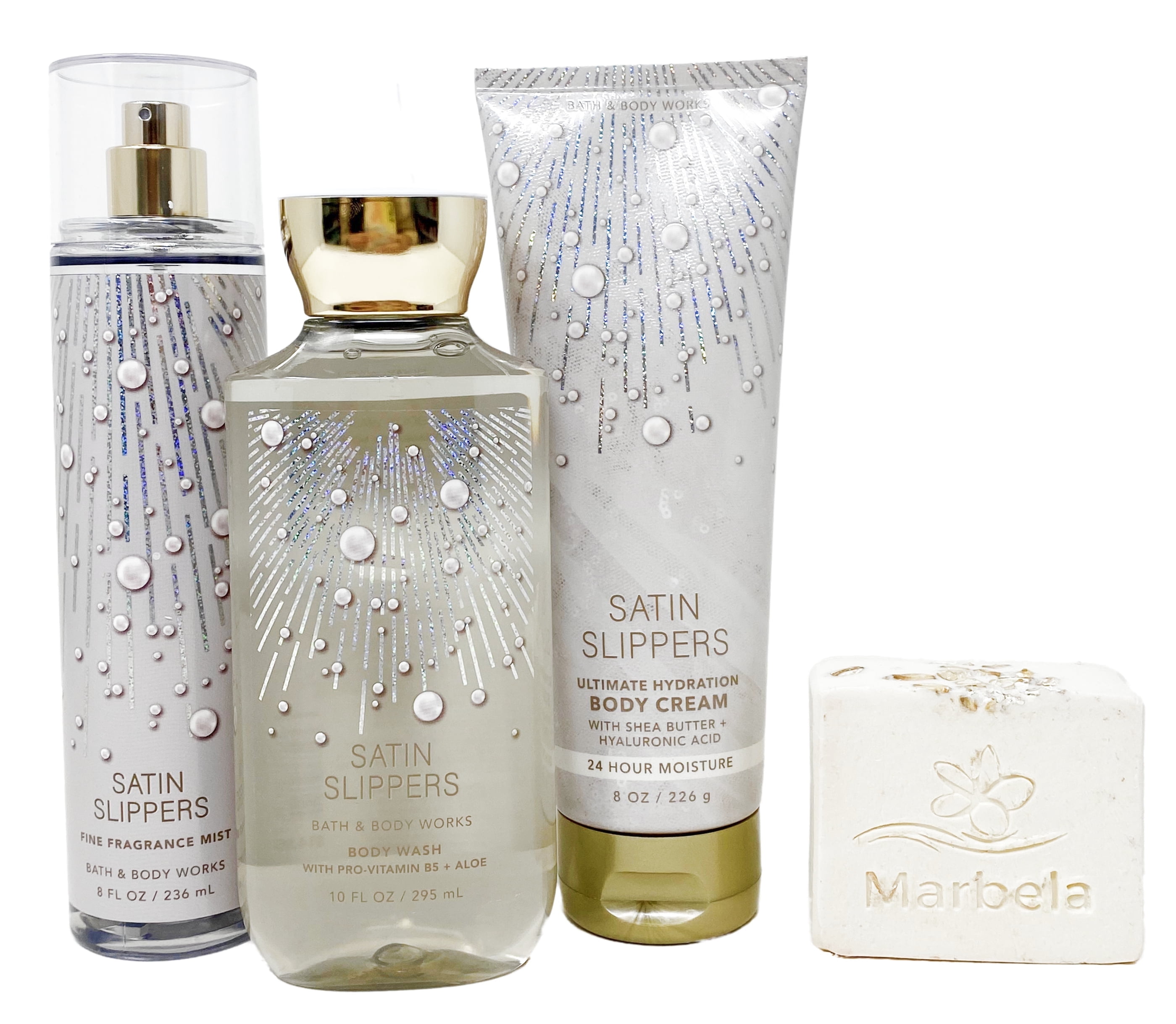 Bath & Body Works Satin Slippers - Trio Gift Set - Fine Fragrance Mist ...