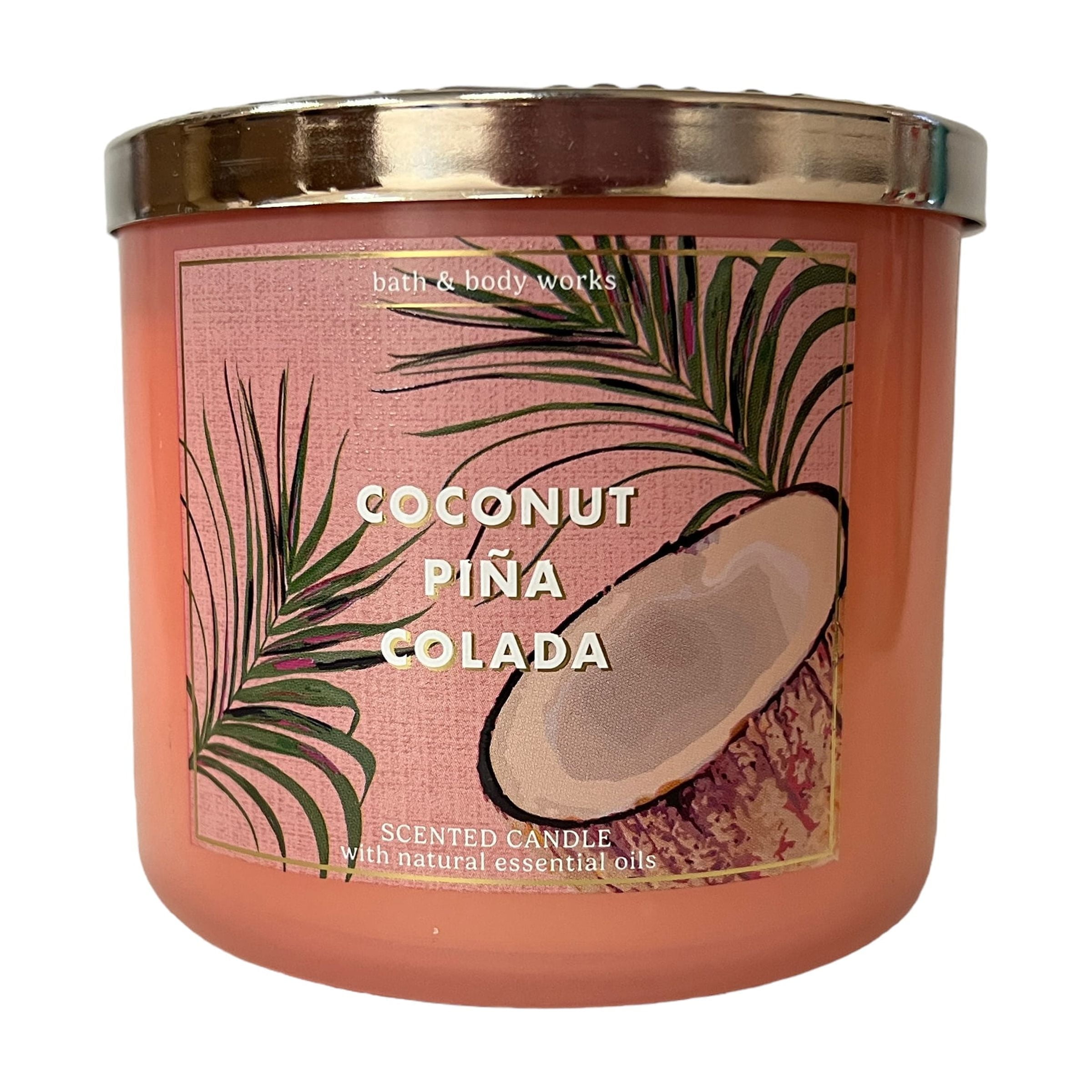 Bath & Body Works Scented Coconut Pina Colada 3 Wick Candle 14.5 oz ...