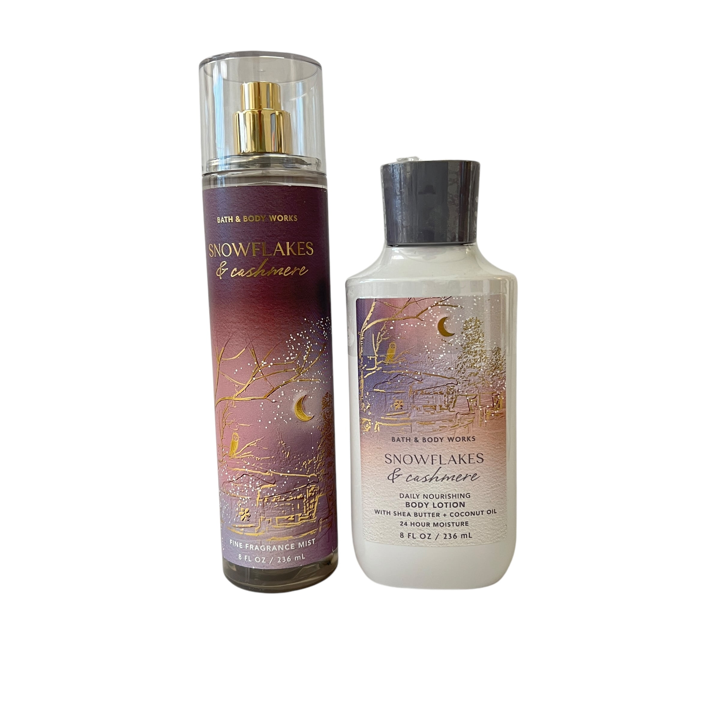 Bath & Body Works Snowflakes & Cashmere Mist & Body Lotion Set ...