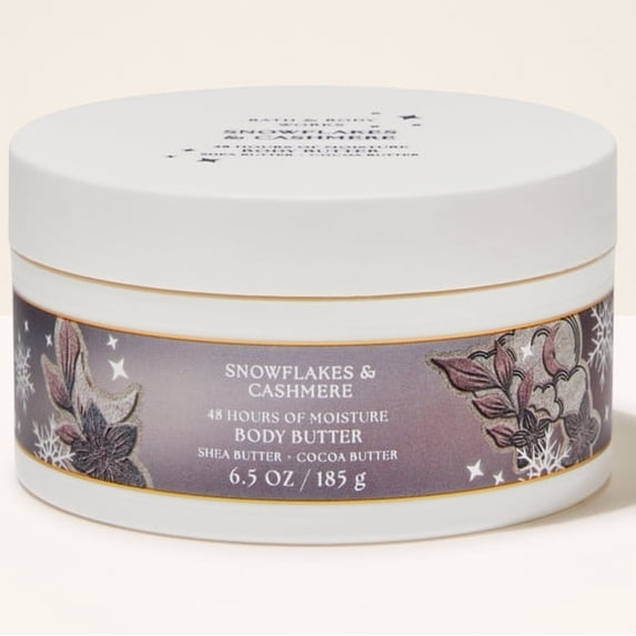 Bath & Body Works Snowflakes & Cashmere Moisture Body Butter 6.5 oz ...
