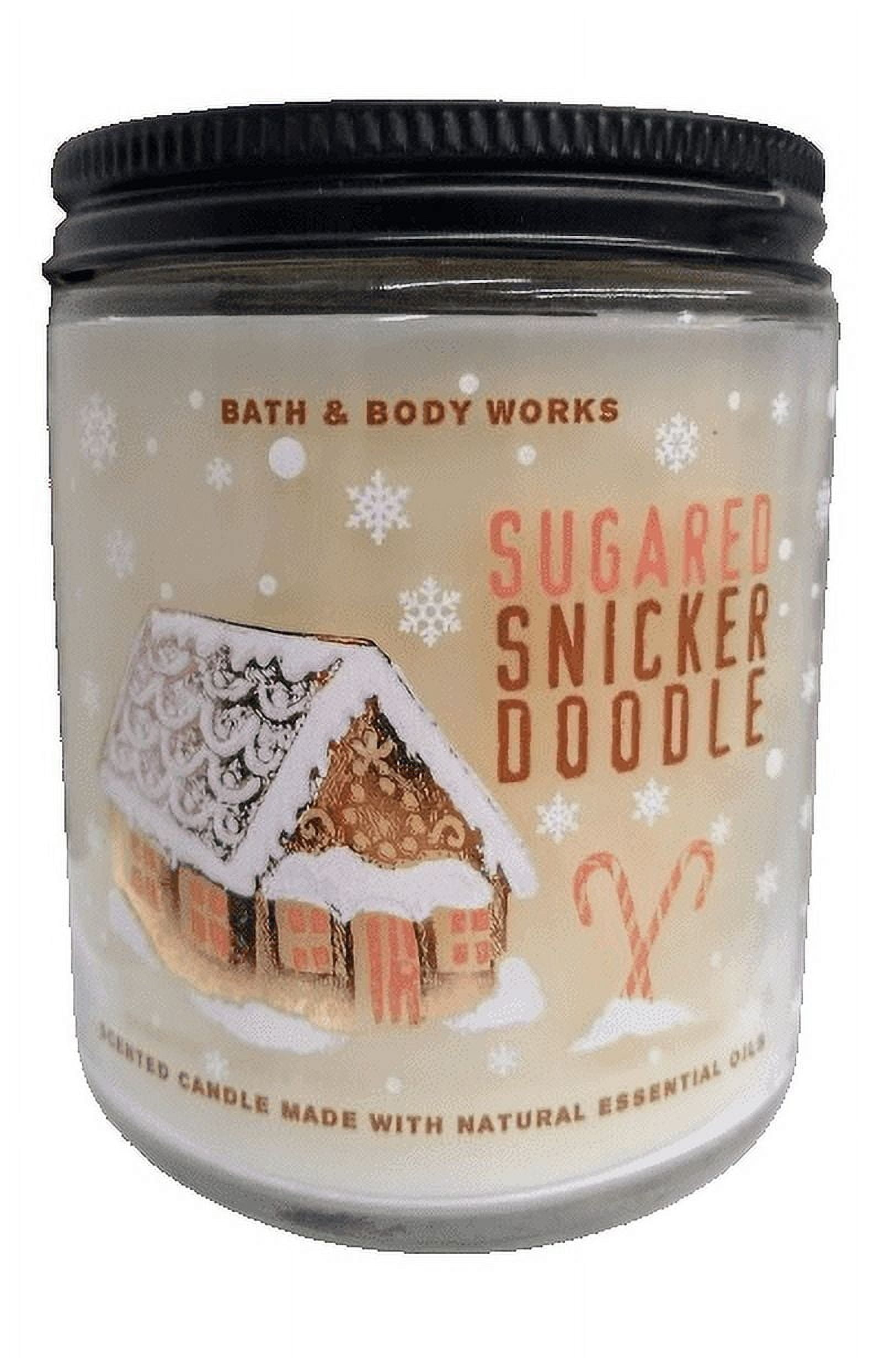 Bath & Body Works Sugared Snicker Doodle Candle, Single Wick, 30-50 Hr ...