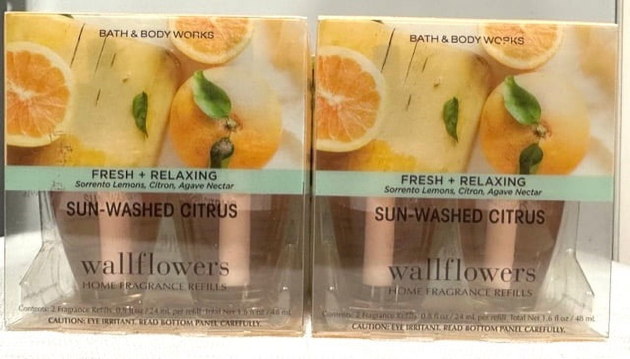 Bath & Body Works Sun-Washed Citrus Wallflowers Home Fragrance Refills ...