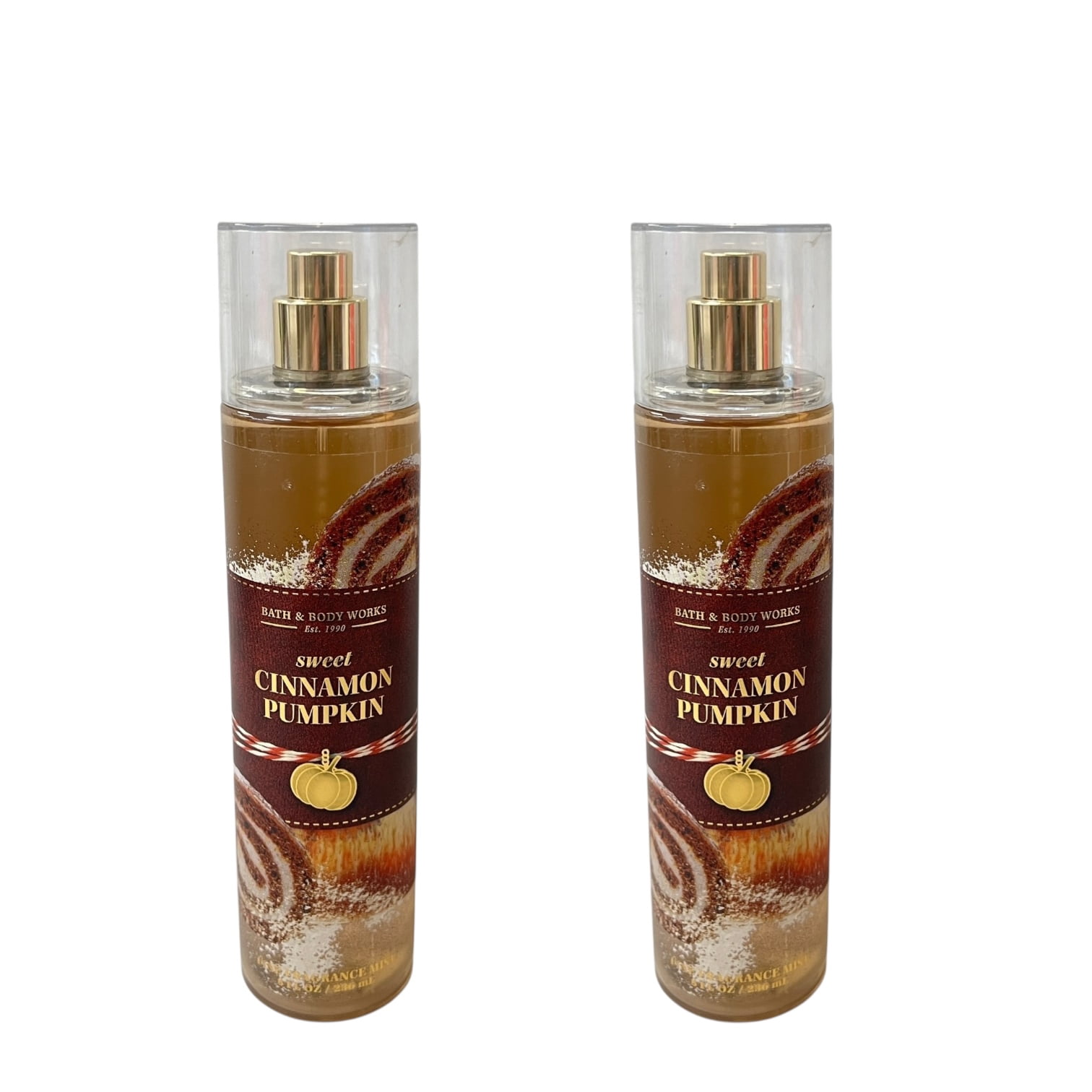 Bath & Body Works Sweet Cinnamon Pumpkin Mist 8 fl oz 2 Pack - Walmart.com