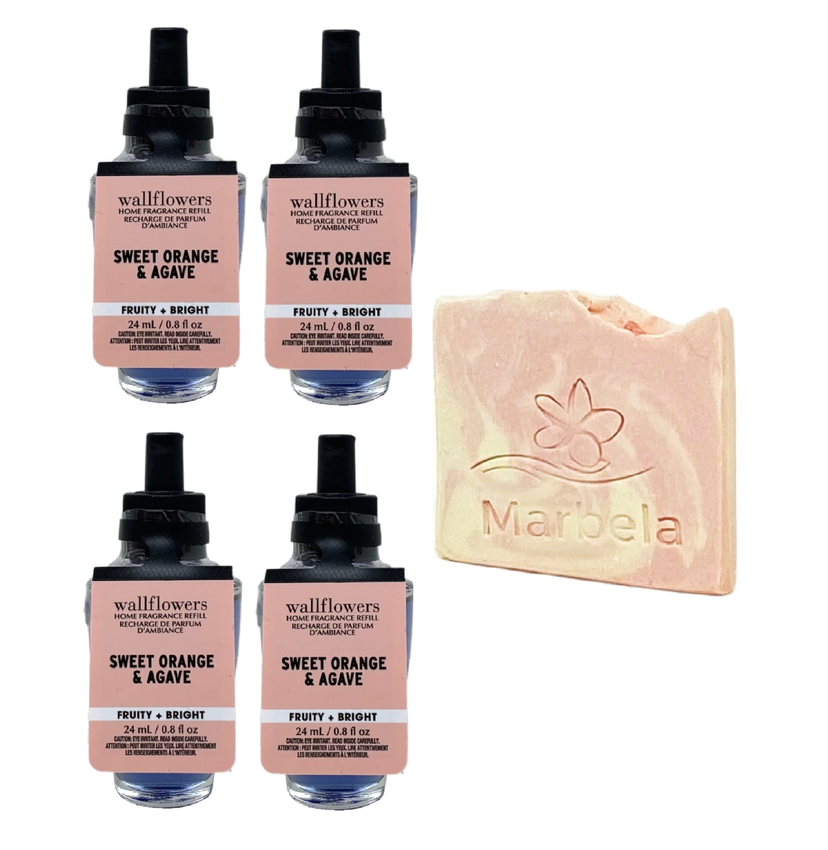 Bath & Body Works Sweet Orange & Agave 4 Wallflowers Home Fragrance ...