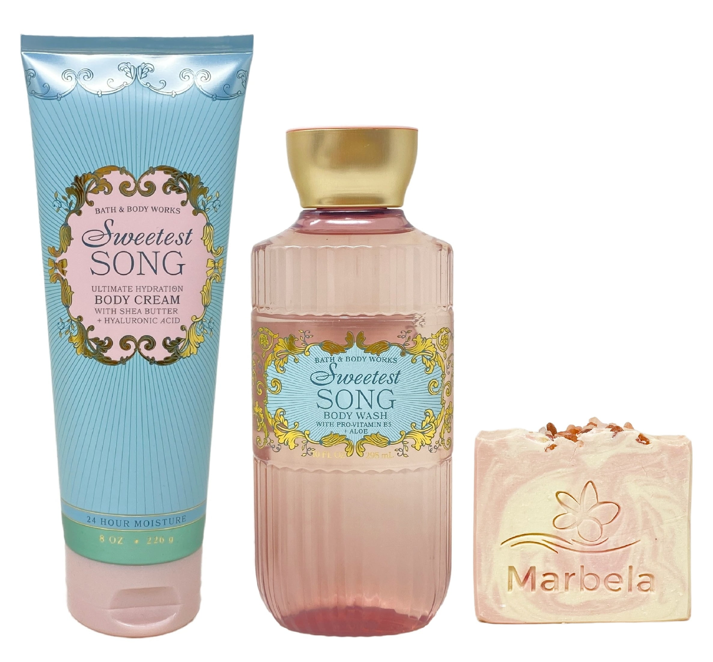 Bath & Body Works Sweetest Song Body Cream and Body Wash Duo Set with a ...