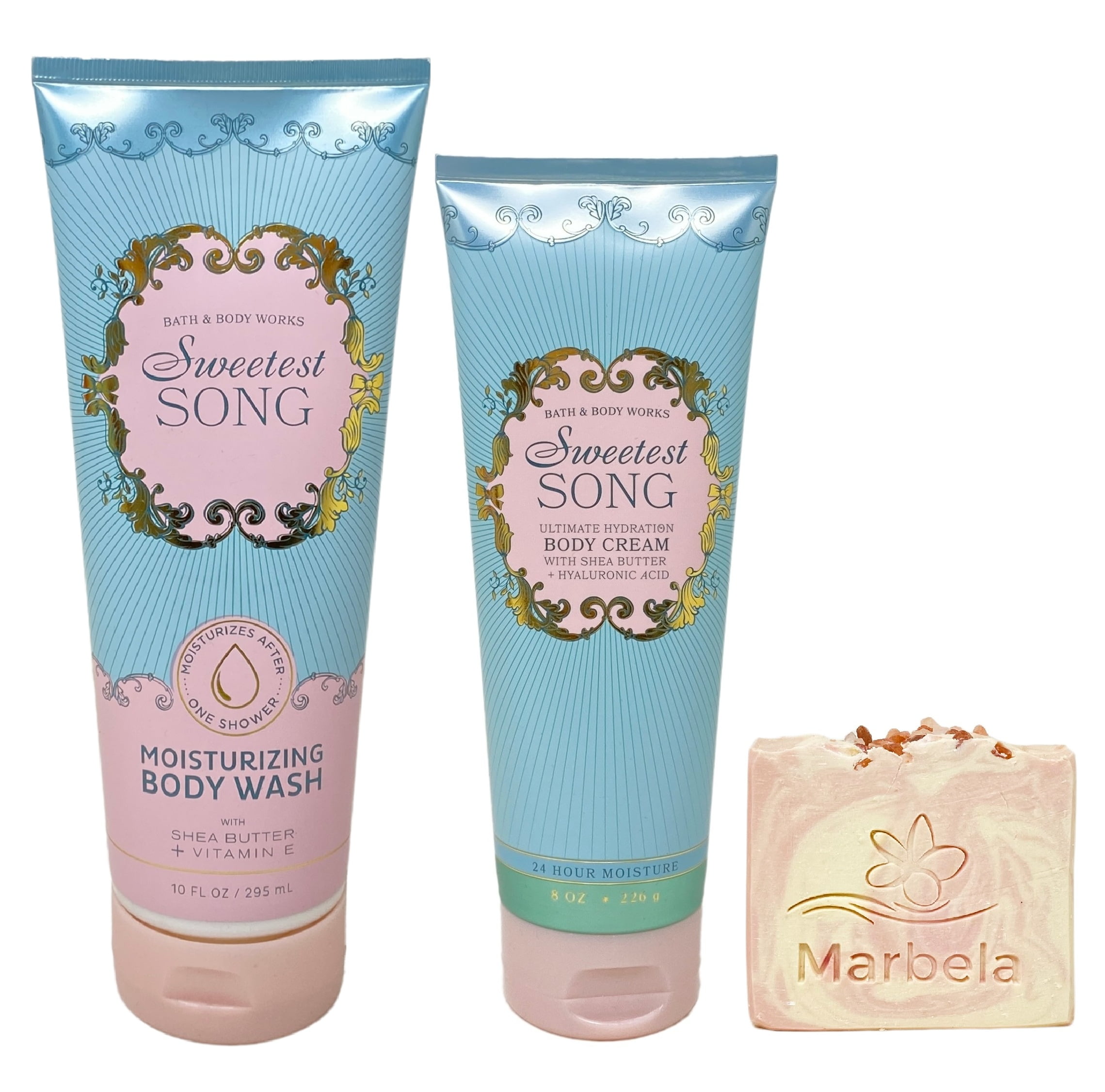 Bath & Body Works Sweetest Song Moisturizing Body Wash and Body Cream ...