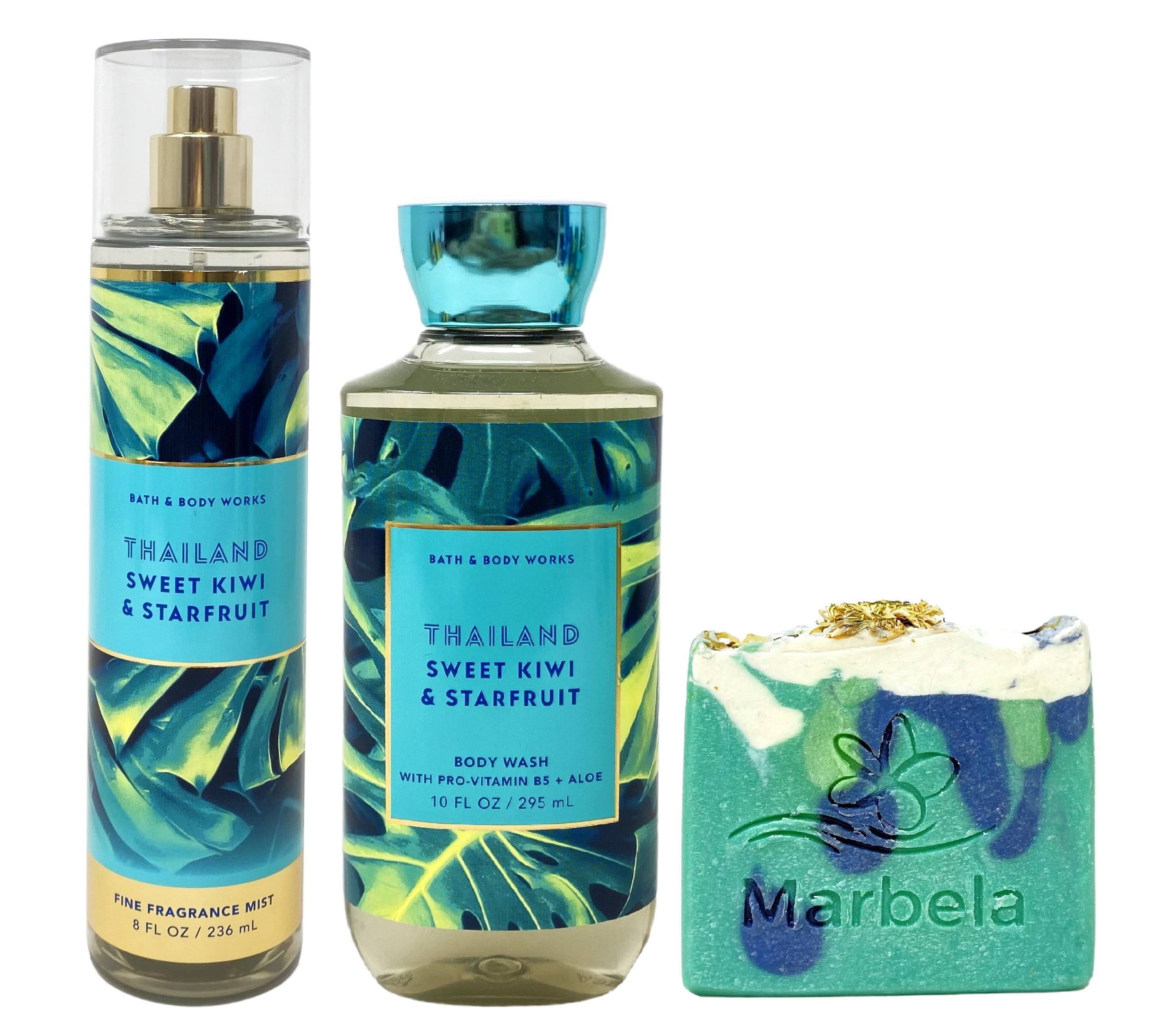 Bath & Body Works Thailand Sweet Kiwi & Starfruit 2 Piece Bundle with a ...