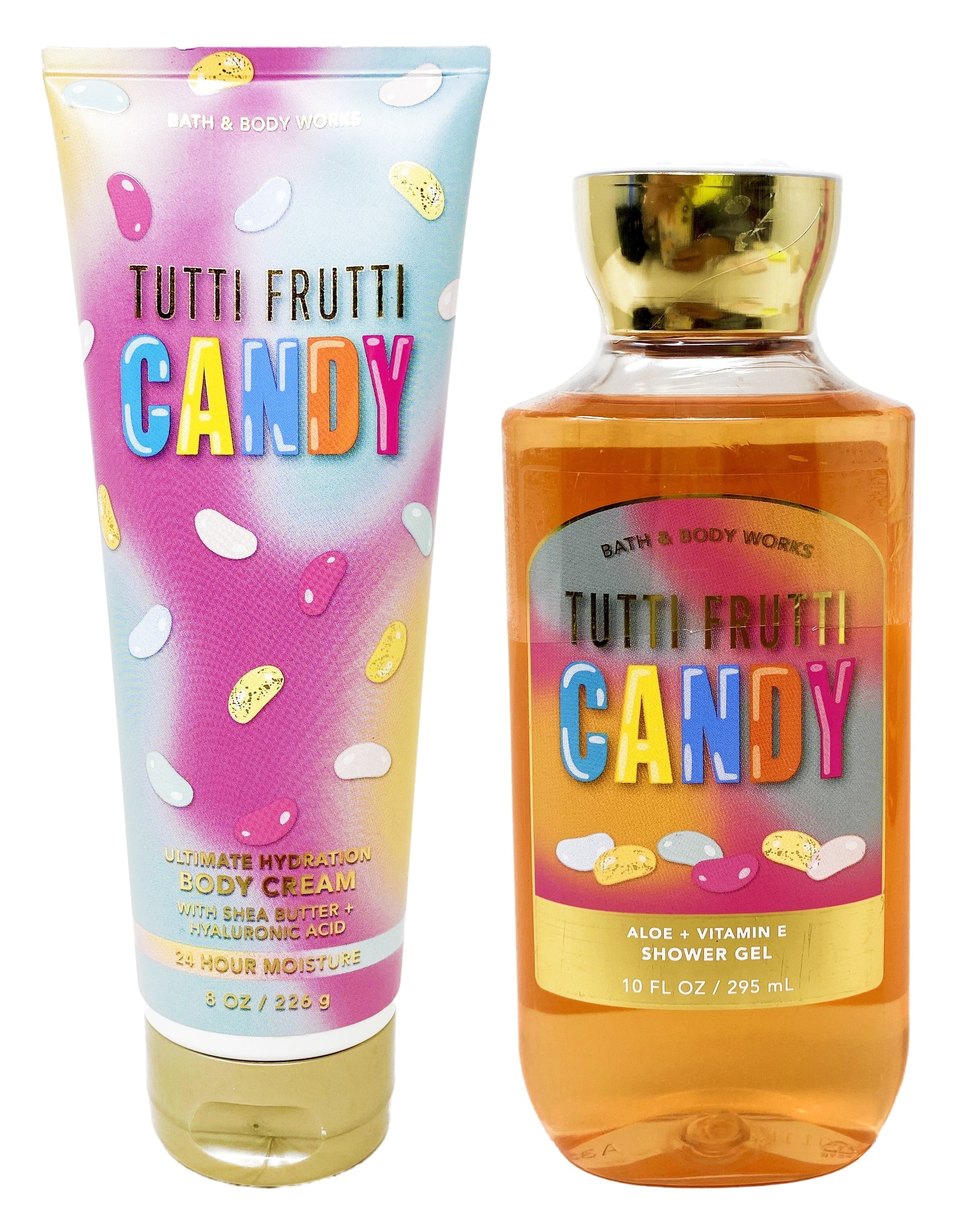 Bath & Body Works Tutti Frutti Candy - Duo Gift Set - Body Cream and ...