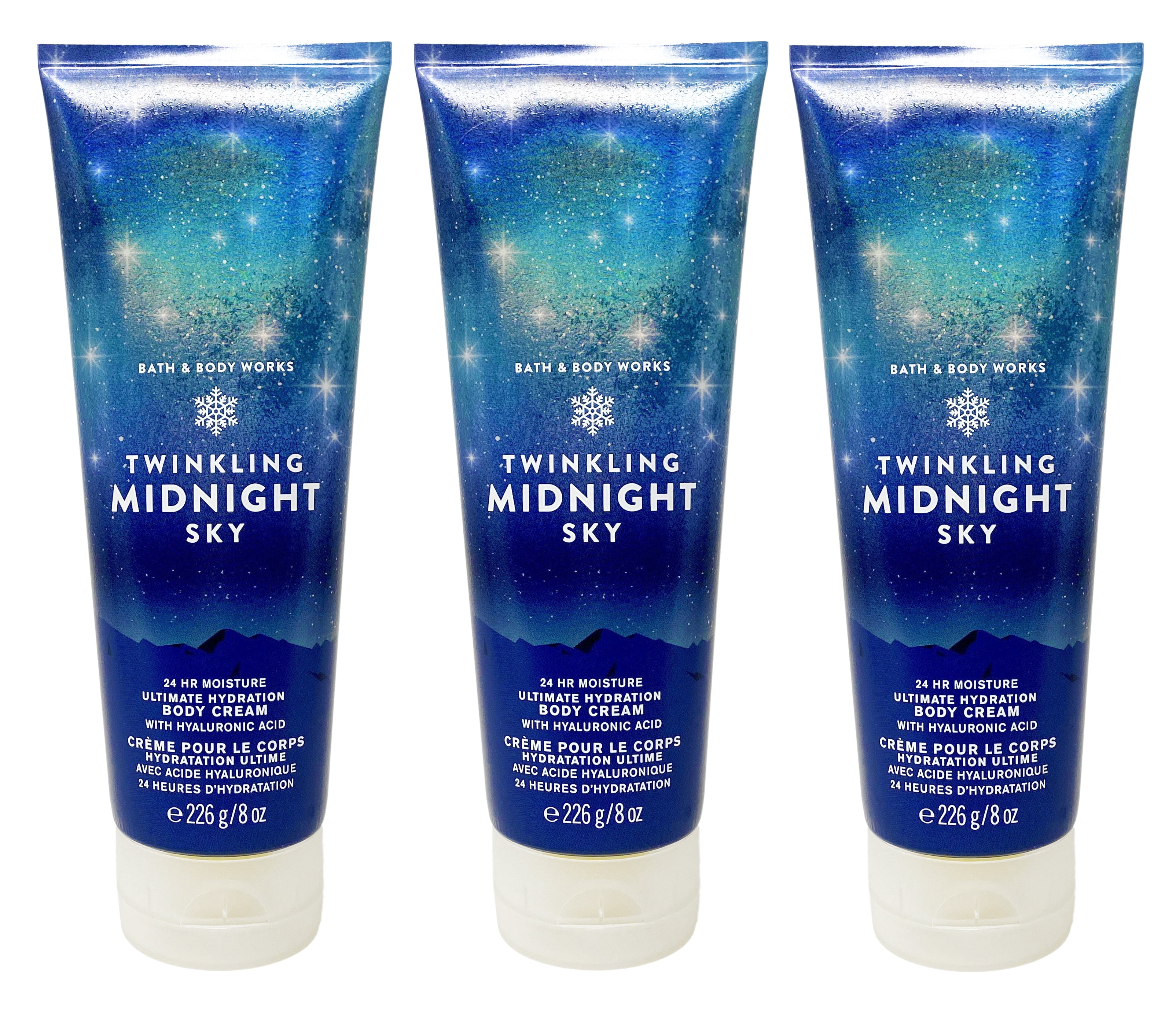 Bath & Body Works Twinkling Midnight Sky - 3 Pack Of Body Cream ...