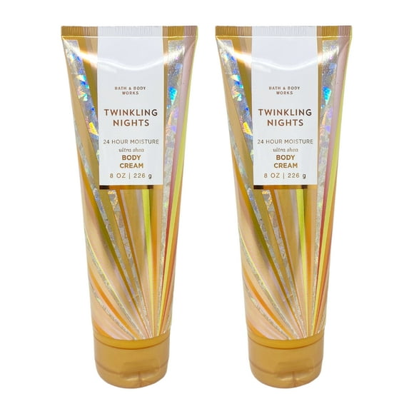 Bath & Body Works Twinkling Nights 2 Pack Ultra Shea Body Cream Bundle ...