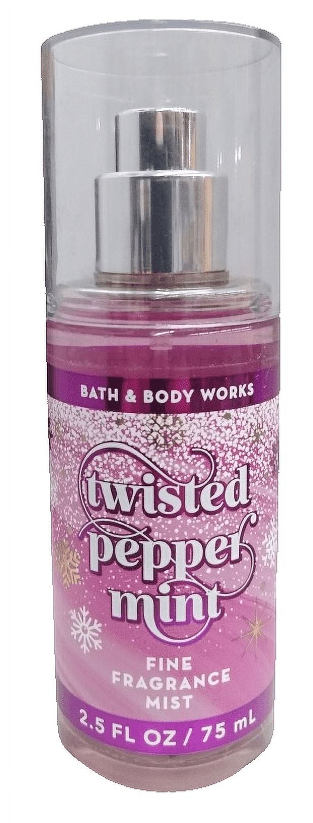 Bath & Body Works Twisted Peppermint Mini Travel Fine Fragrance Mist 2. ...