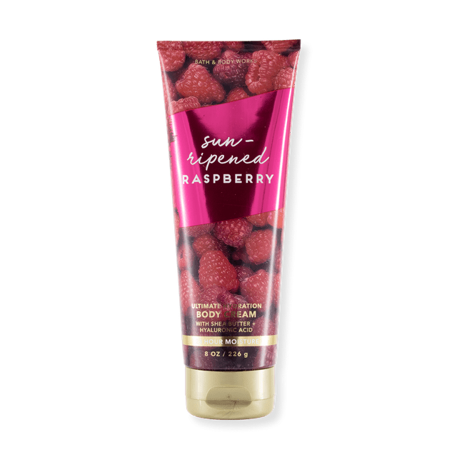 Bath & Body Works Ultra Shea Body Cream, Sun-Ripened Raspberry, 8 Ounce ...