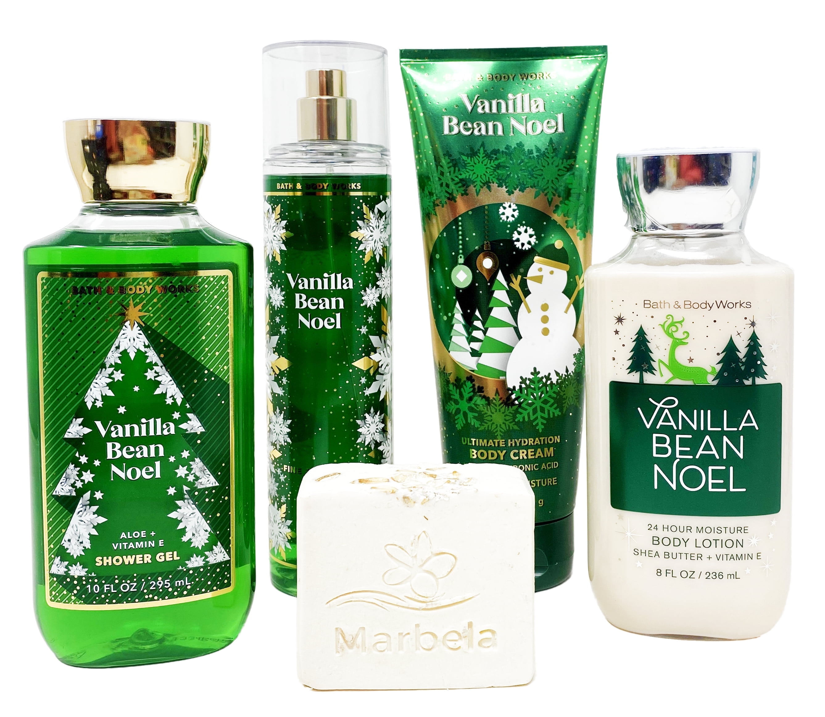 Bath & Body Works Vanilla Bean Noel - Deluxe Gift Set - Fine Fragance ...