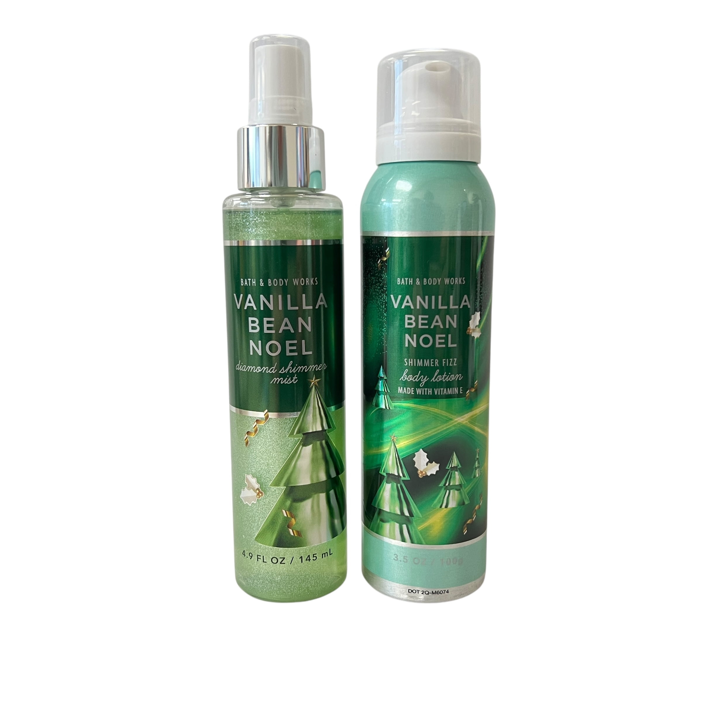 Bath & Body Works Vanilla Bean Noel Diamond Shimmer Mist & Shimmer Fizz ...