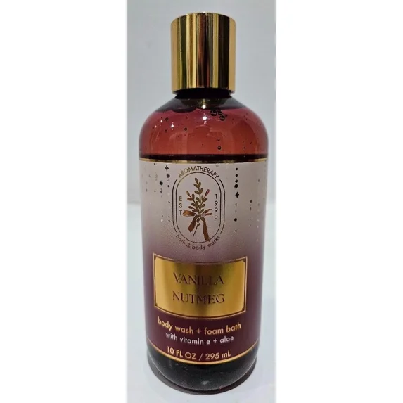 Bath & Body Works Vanilla Nutmeg Aromatherapy Body Wash - Walmart.com