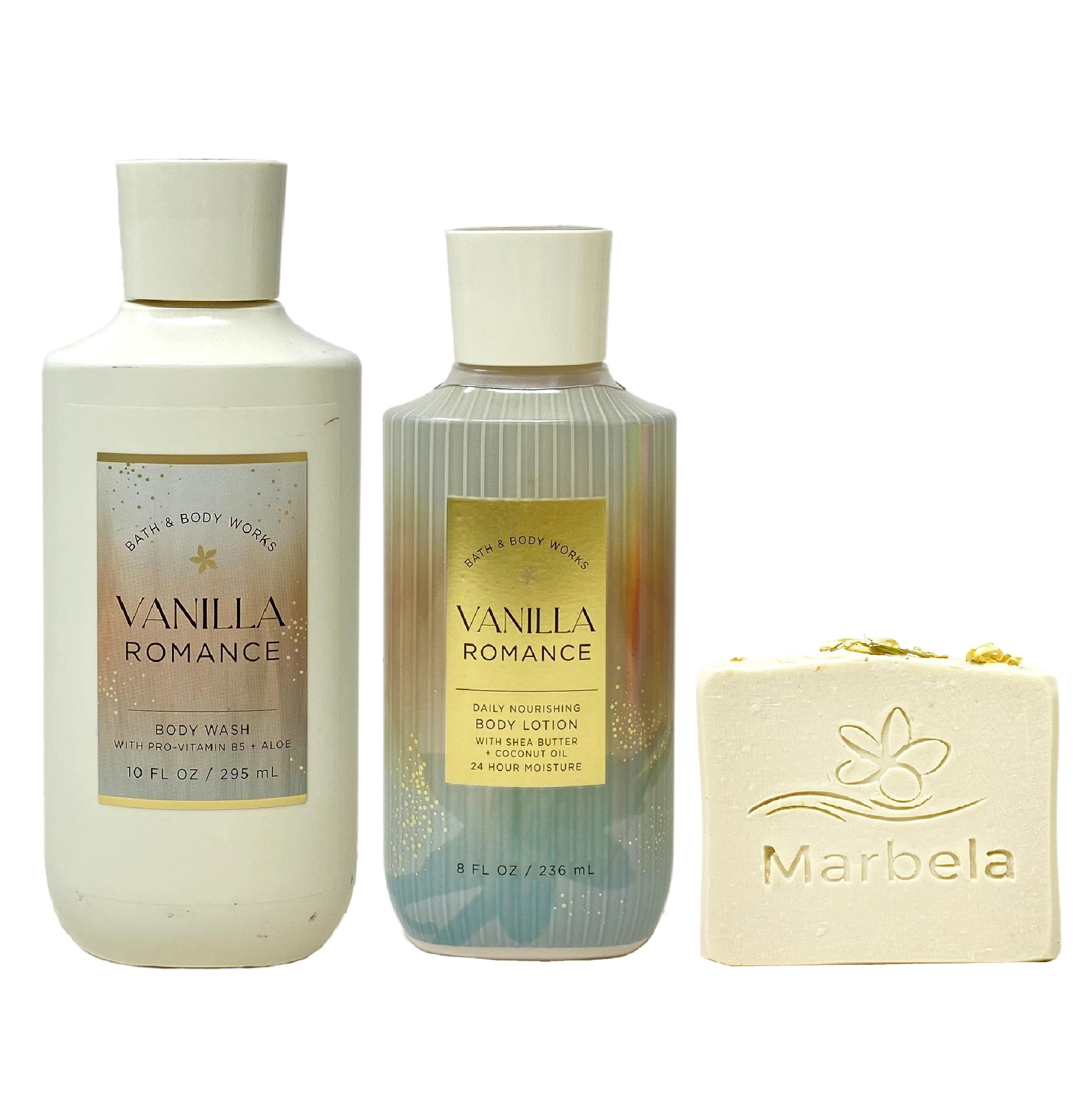 Bath & Body Works Vanilla Romance Body Wash and Body Lotion Duo Set ...