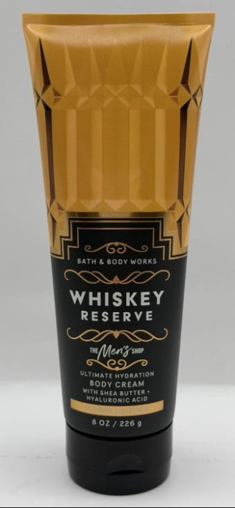 Bath & Body Works Men's Collection WHISKEY RESERVE Body Cream, 8oz ...