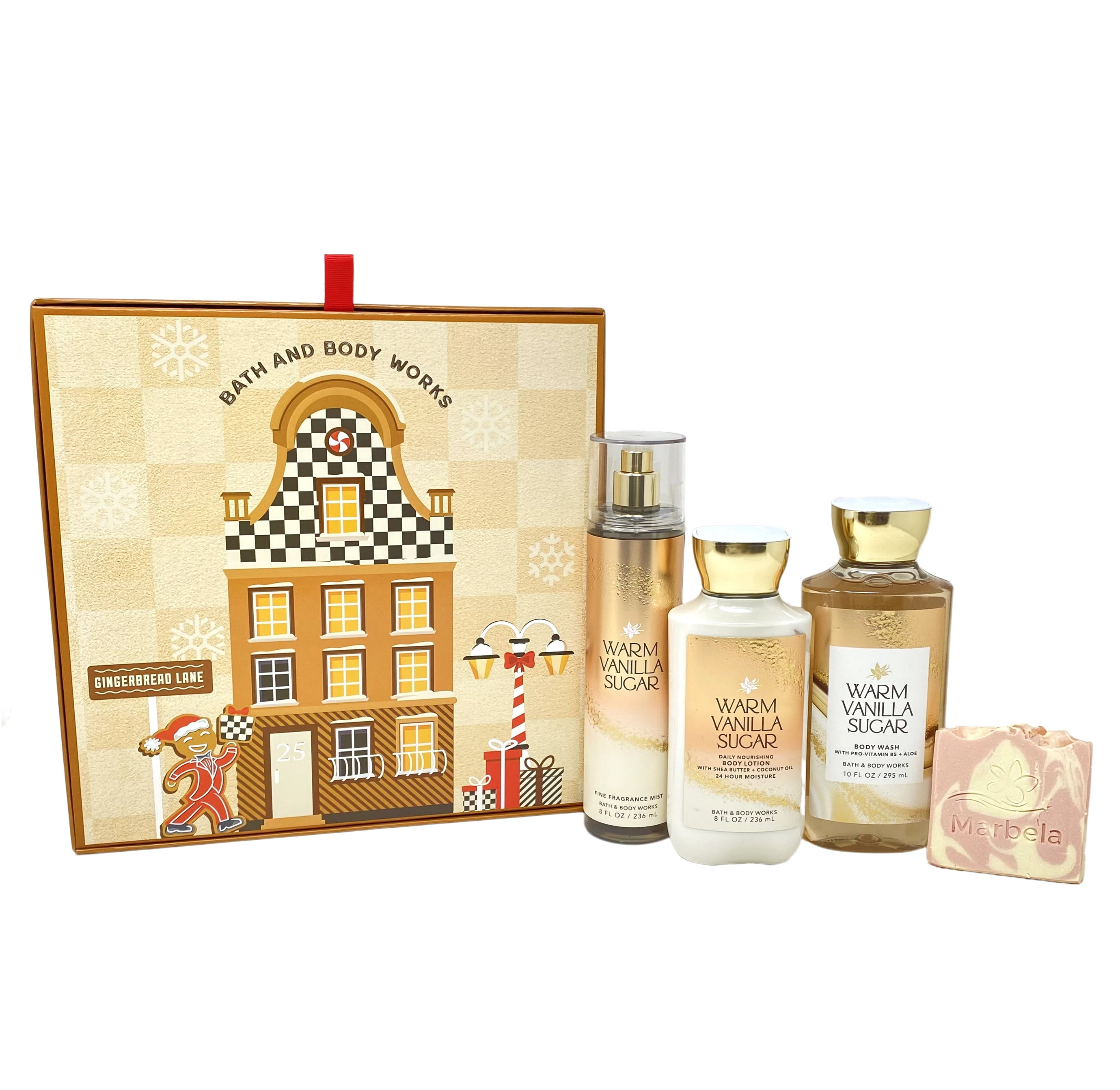 Bath & Body Works Warm Vanilla Sugar - Gift Box Set - Fine Fragrance ...
